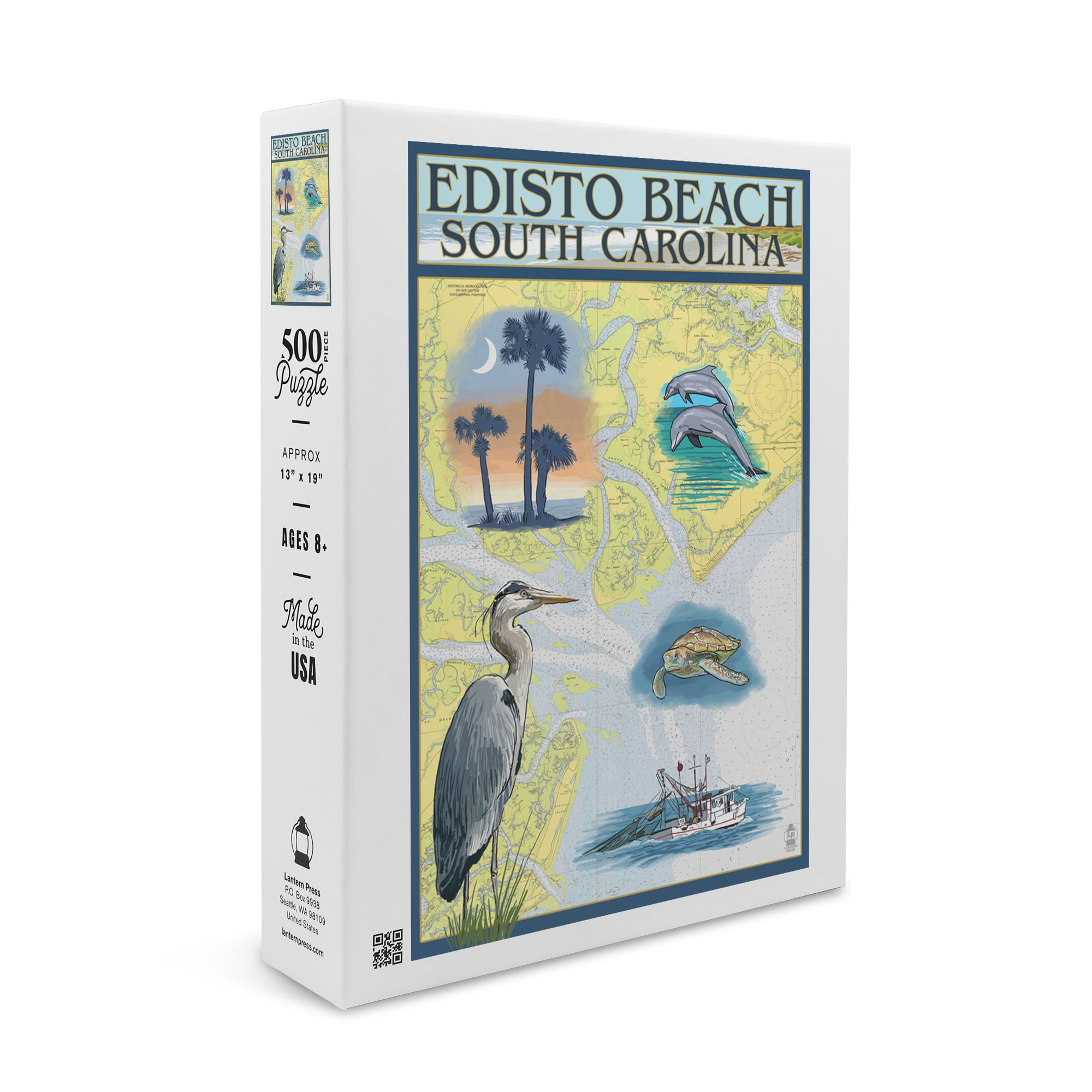 Edisto Beach, South Carolina, Nautical Chart (19x27 inches, Premium 500 ...