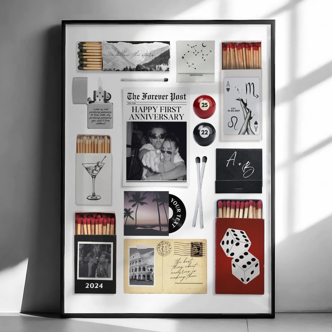 Editable Matchbook Poster Template, Blank Matchbook Template, Red ...