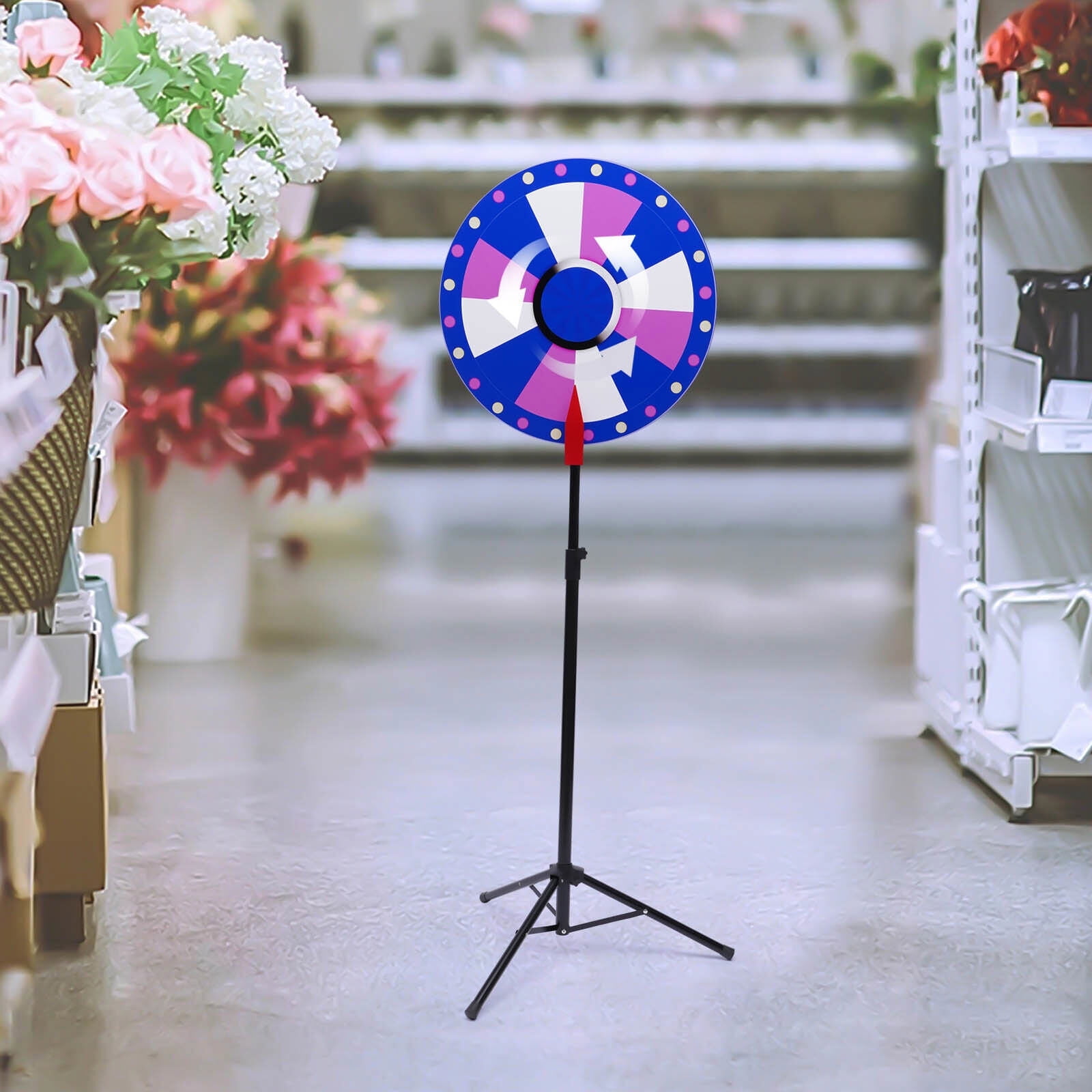 Editable Prize Wheel Sensitivity Adjustable 12-Slot Raffle Wheel with ...