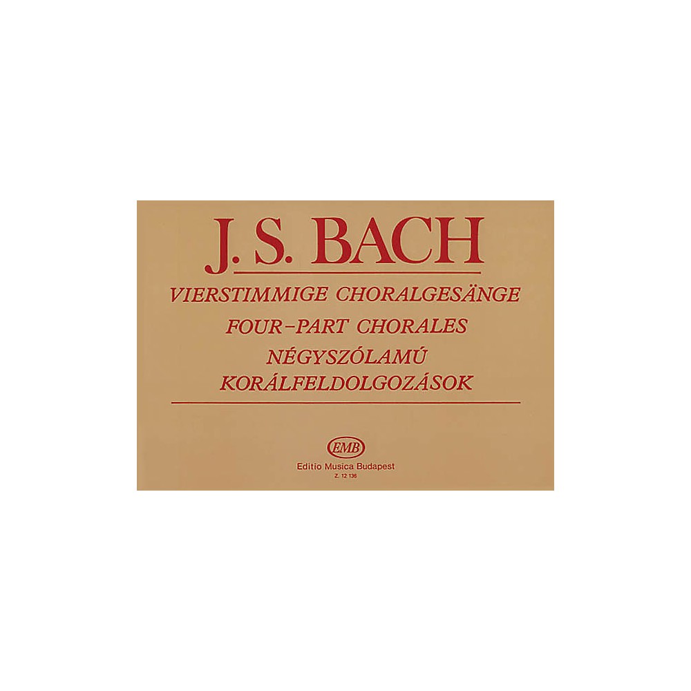 Editio Musica Budapest 4-part Chorales (SATB and Organ) SATB Composed ...