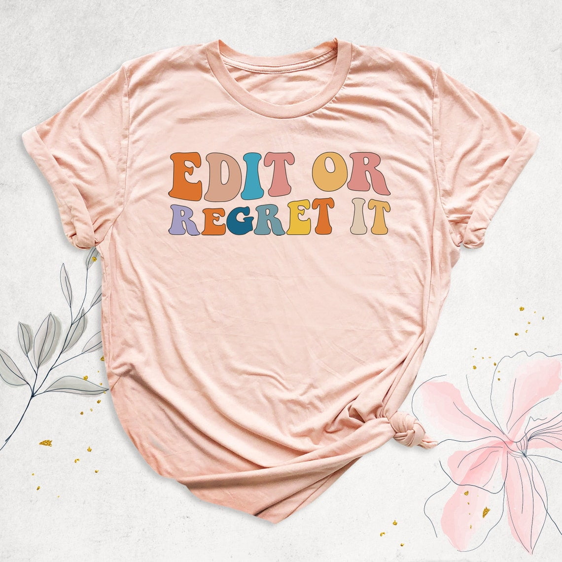 Editor Shirt, Edit Or Regret It Shirt, Writer Birthday Gift, Grammar ...