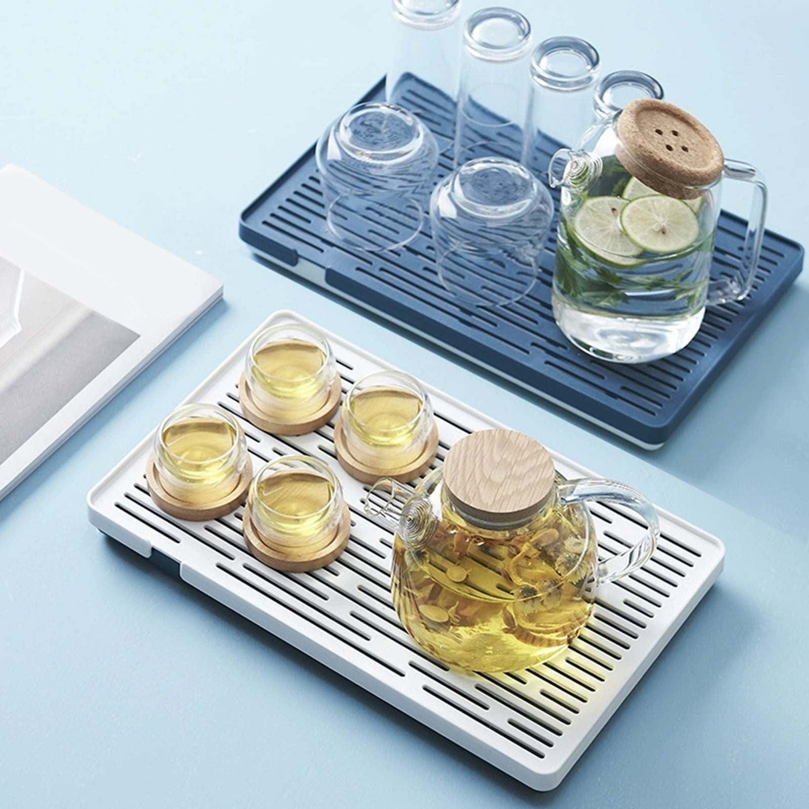 Editors Pick, Plastic Tea Cup Tray, Home Rectangle Serving Tray ...