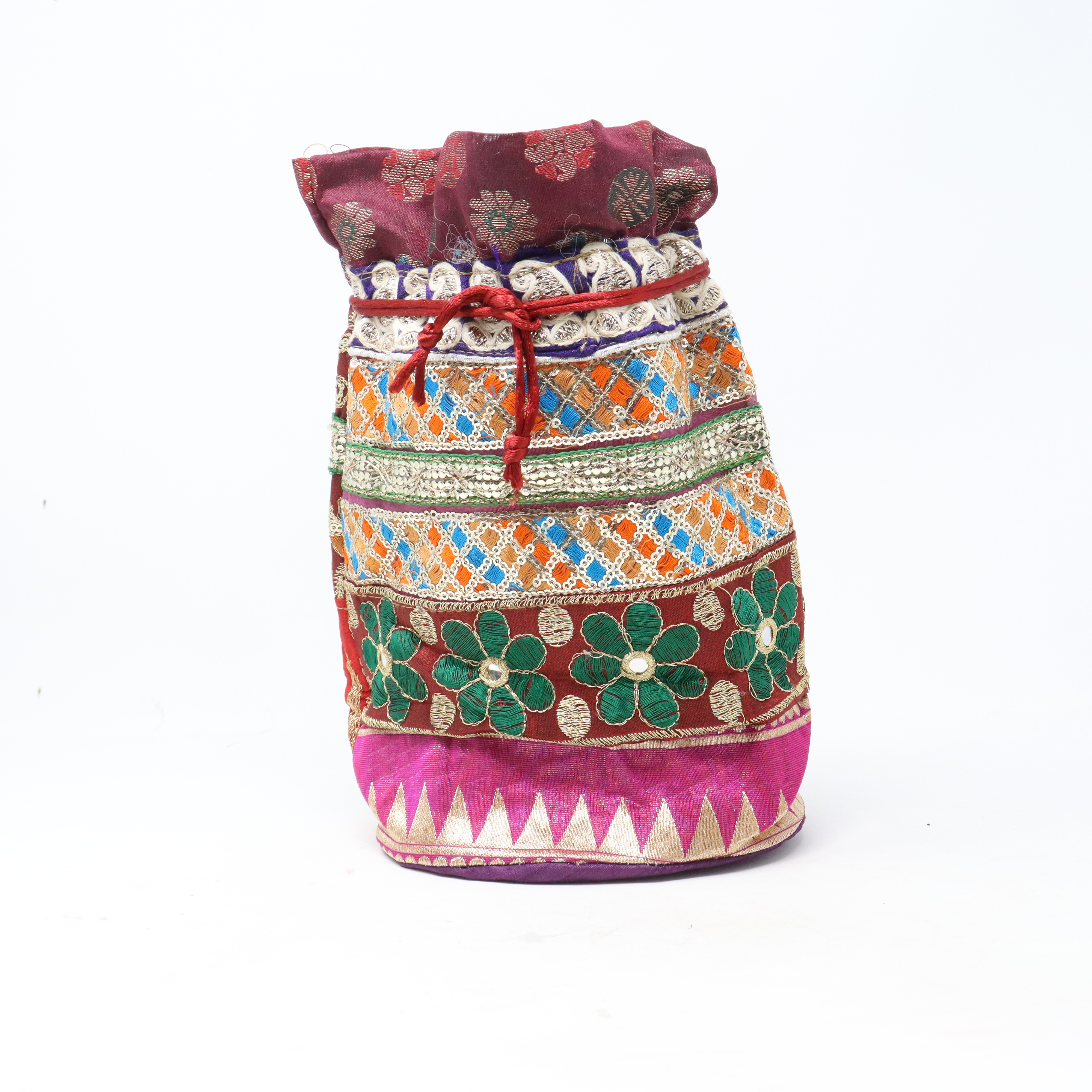 Edl Embroidered Pouch (Dark Purple Bottom) / New - Walmart.com