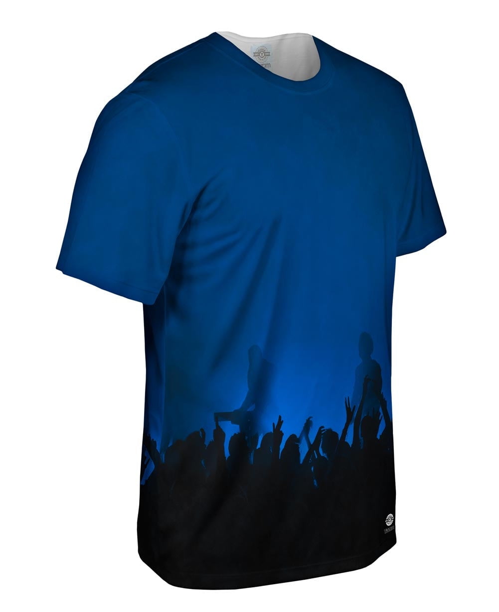 Edm Music Makes The Crowd Blue Mens T-Shirt All Over Print - Walmart.com