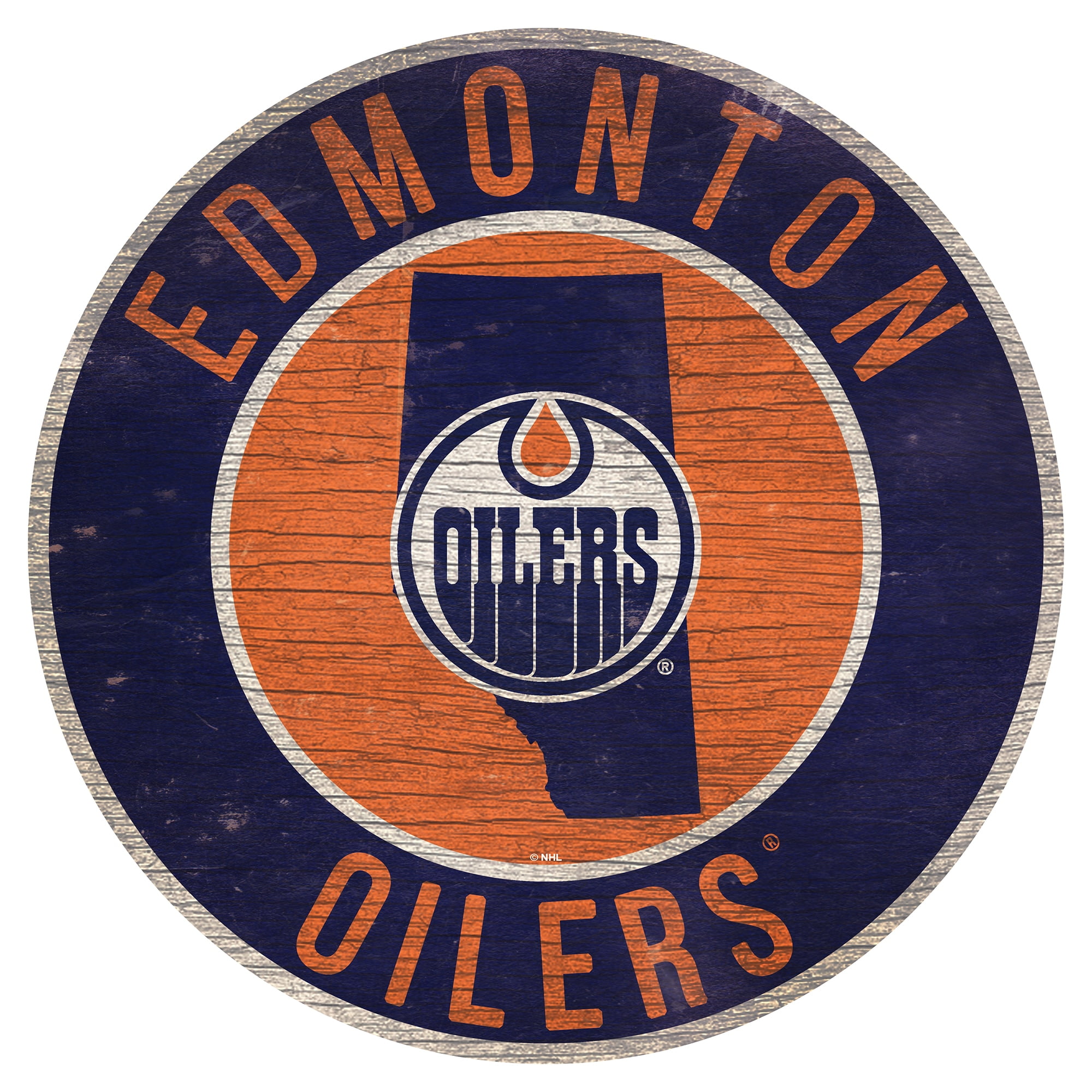 Edmonton Oilers 12'' State Circle Sign - Walmart.com