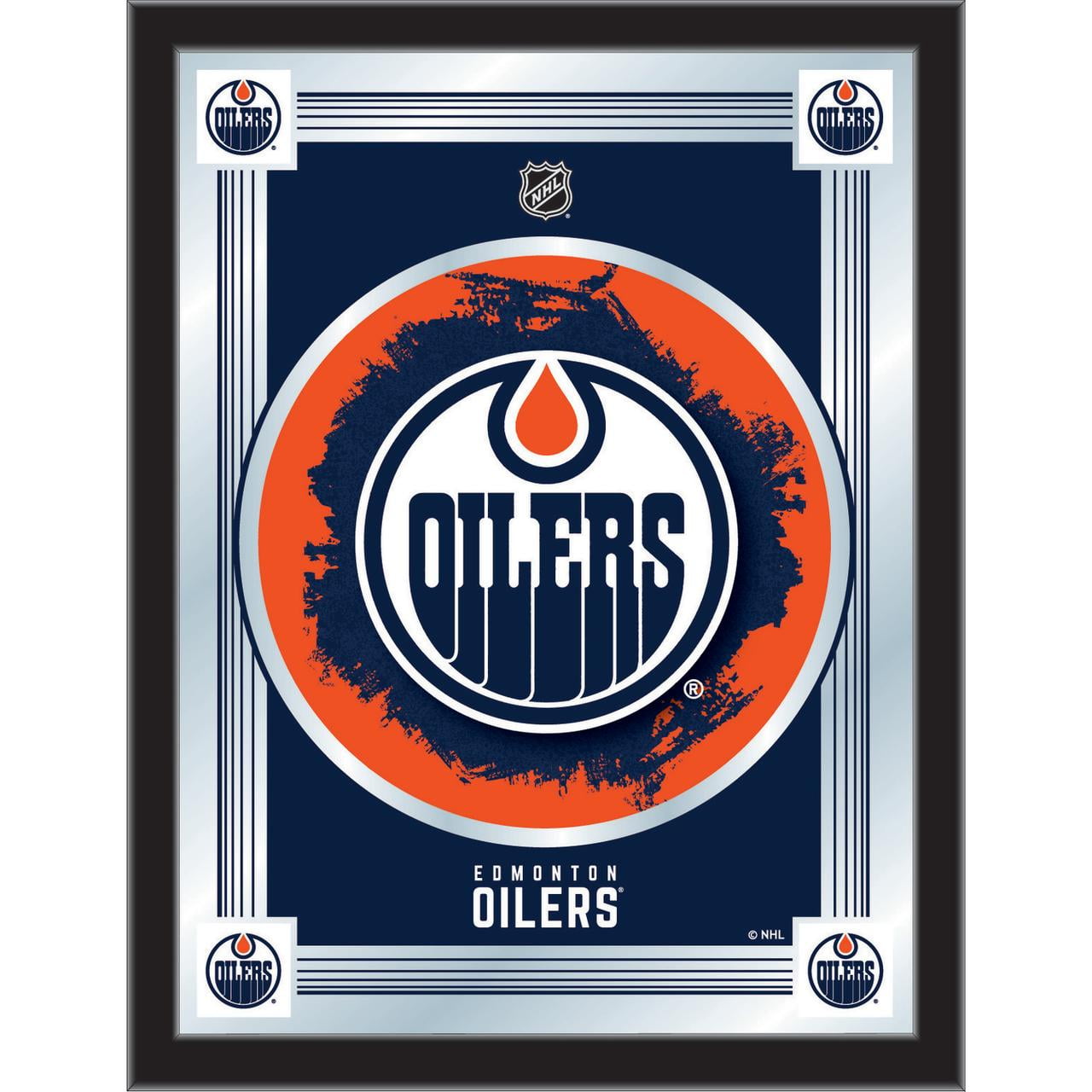 Edmonton Oilers 17" x 22" Logo Mirror - Walmart.com