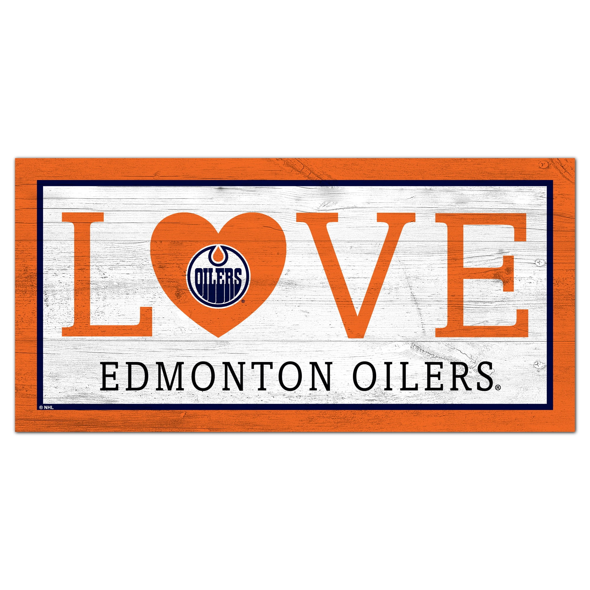 Edmonton Oilers 6'' x 12'' Team Love Sign - Walmart.com