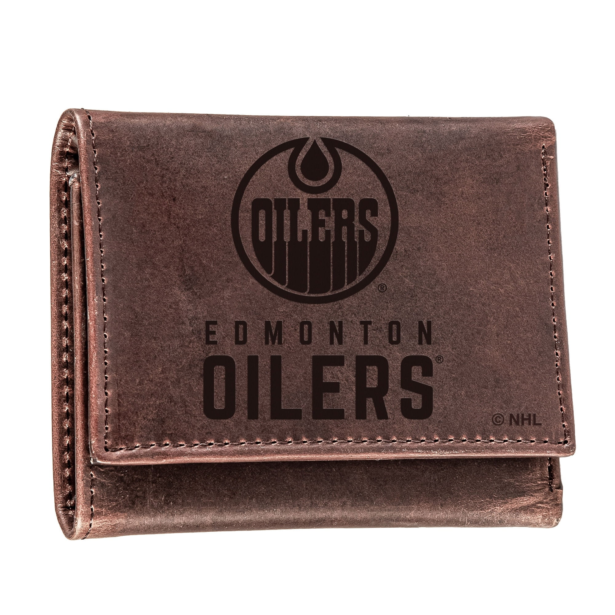 Edmonton Oilers Leather Team Tri-Fold Wallet - Walmart.com