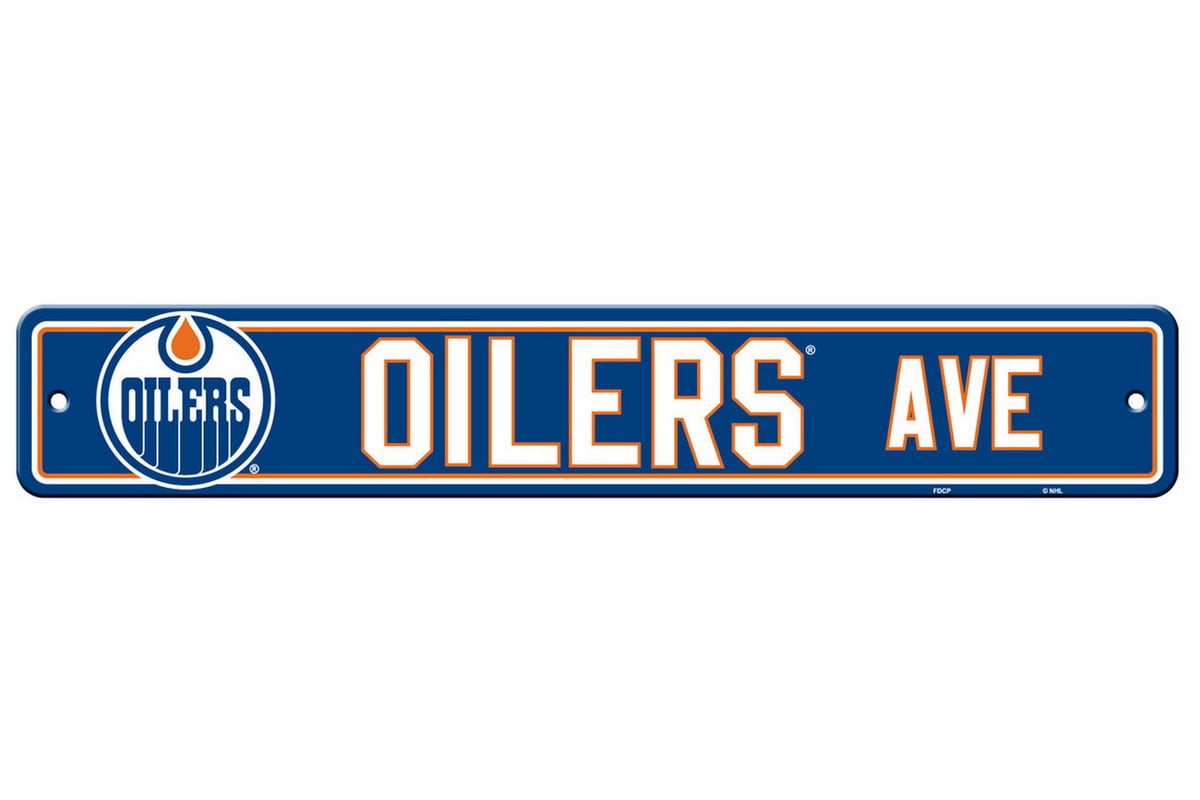 Edmonton Oilers Sign 4x24 Plastic Street Style - Walmart.com