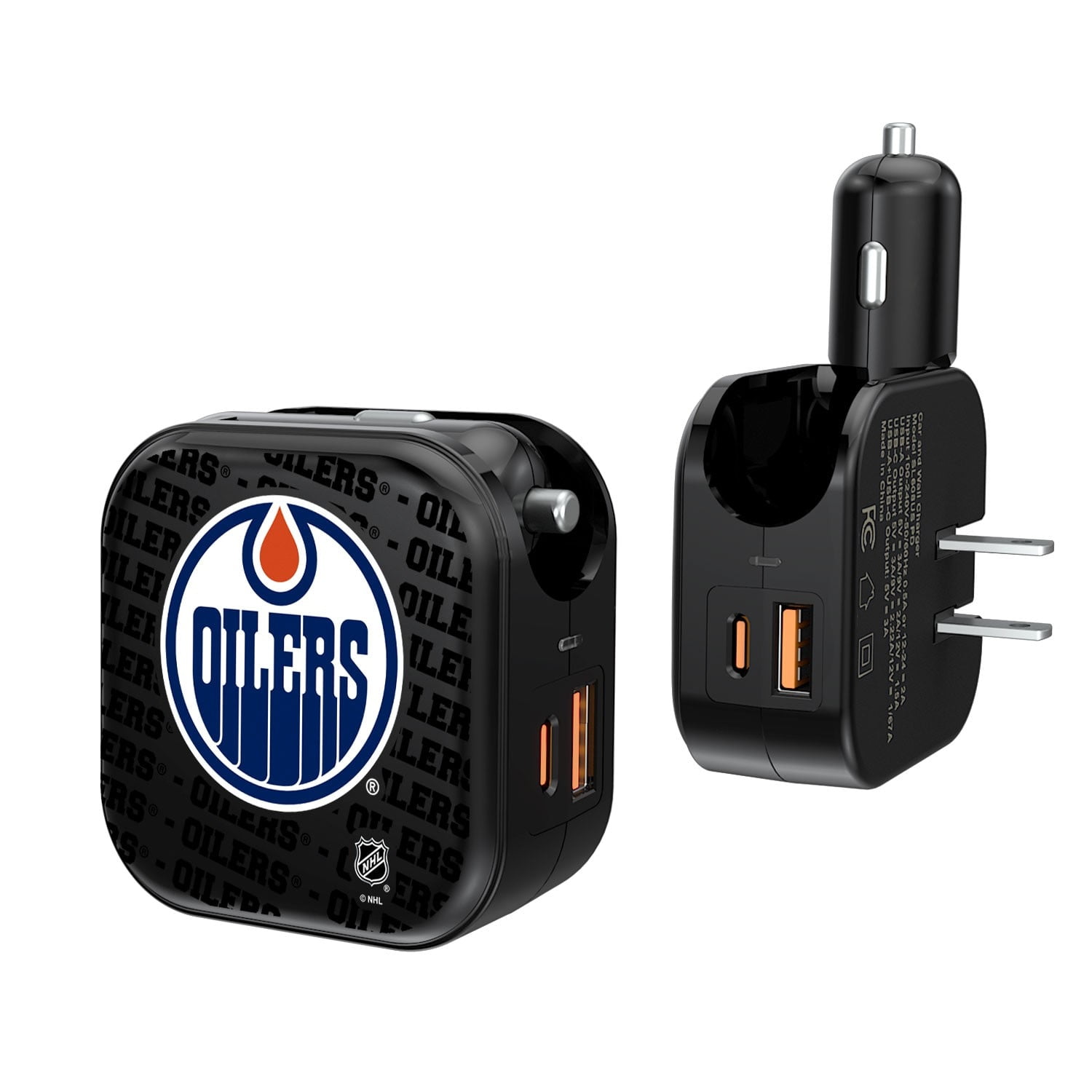 Edmonton Oilers Team Logo Dual Port USB Car & Home Charger - Walmart.com