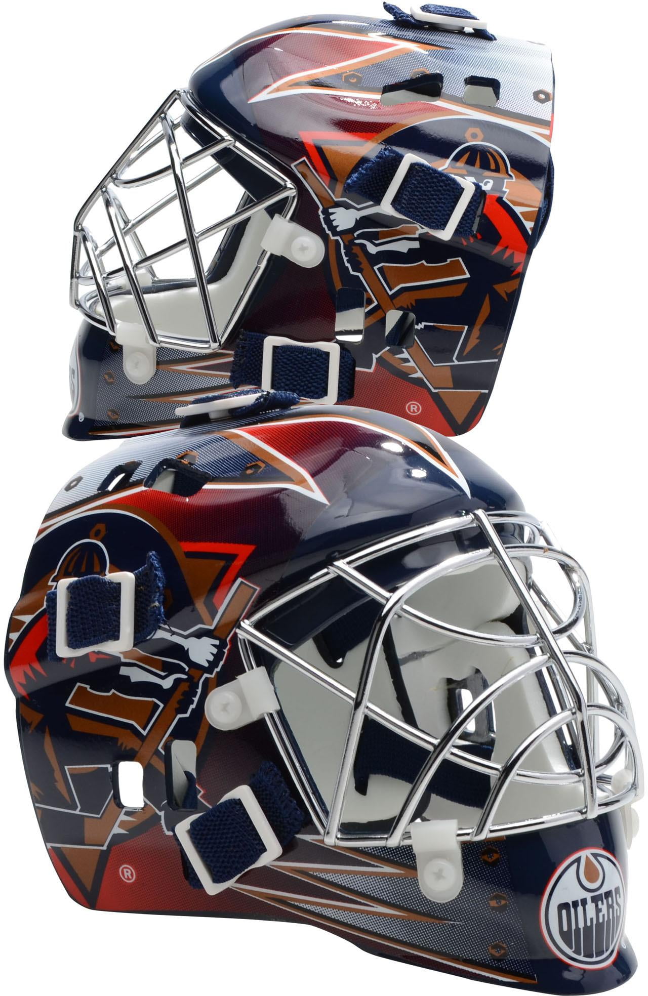 Edmonton Oilers Unsigned Franklin Sports Replica Mini Goalie Mask ...