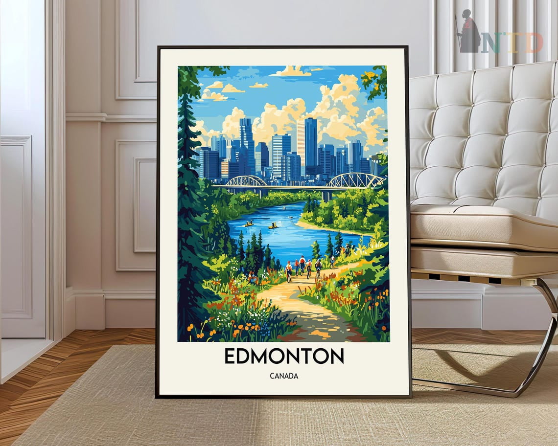 Edmonton Poster, Edmonton Print, Edmonton Photo, Edmontoncanada Poster ...