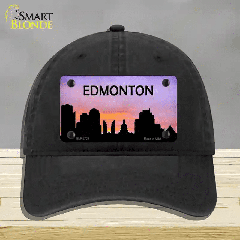 Edmonton Silhouette Novelty License Plate Hat Unconstructed Cotton ...