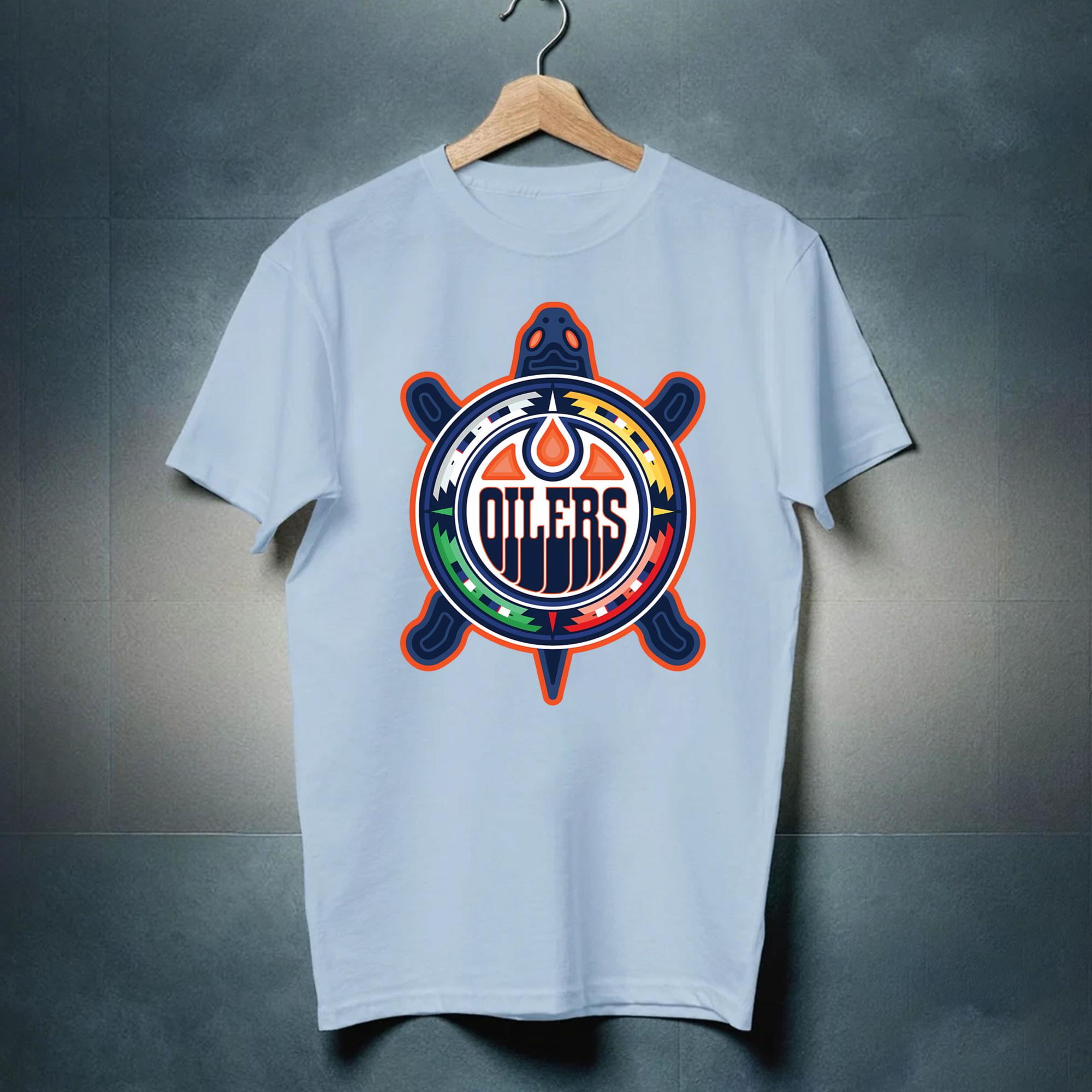 Edmonton Team Oilers Turtle Island Logo T-Shirt-TH36364 - Walmart.com