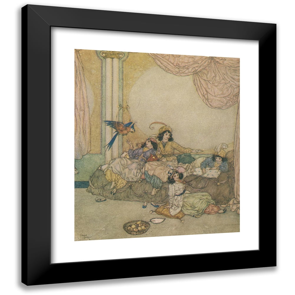 Edmund Dulac 12x14 Black Modern Framed Museum Art Print Titled - They ...