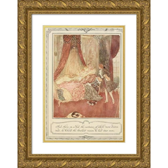 Edmund Dulac 18x24 Gold Ornate Framed and Double Matted Museum Art ...