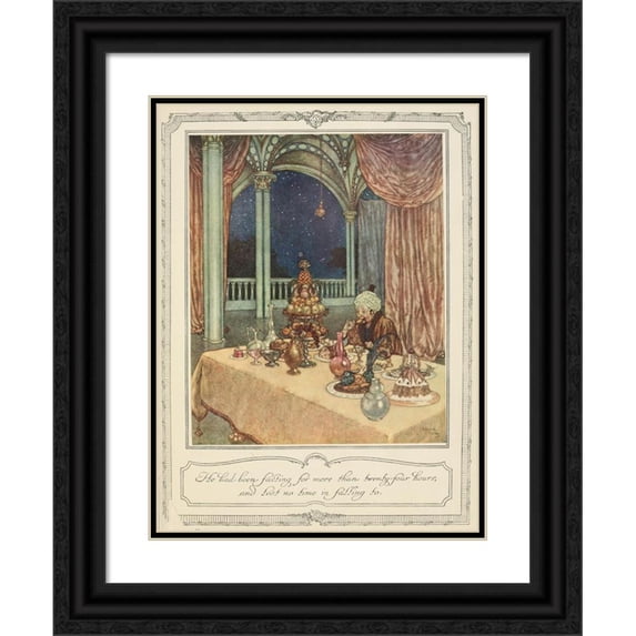Edmund Dulac 19x24 Black Ornate Framed Double Matted Museum Art Print ...