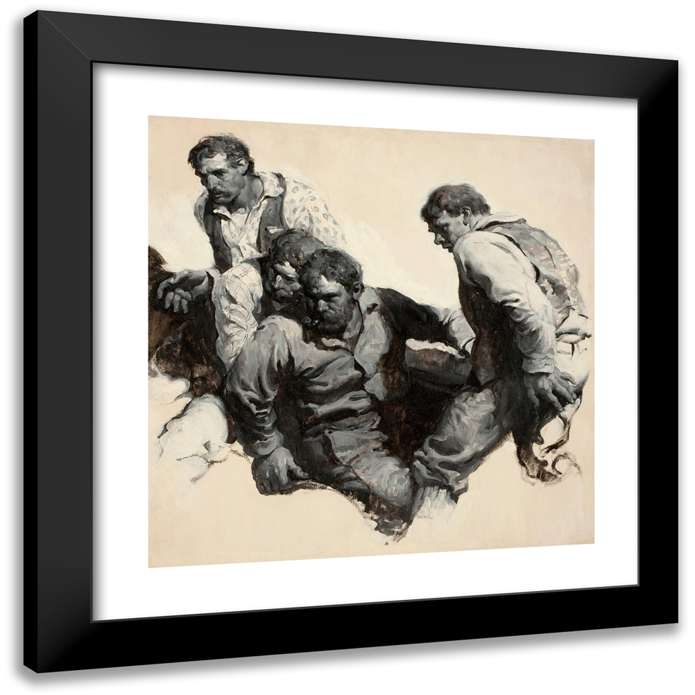 Edmund Franklin Ward 15x15 Black Modern Framed Museum Art Print Titled ...