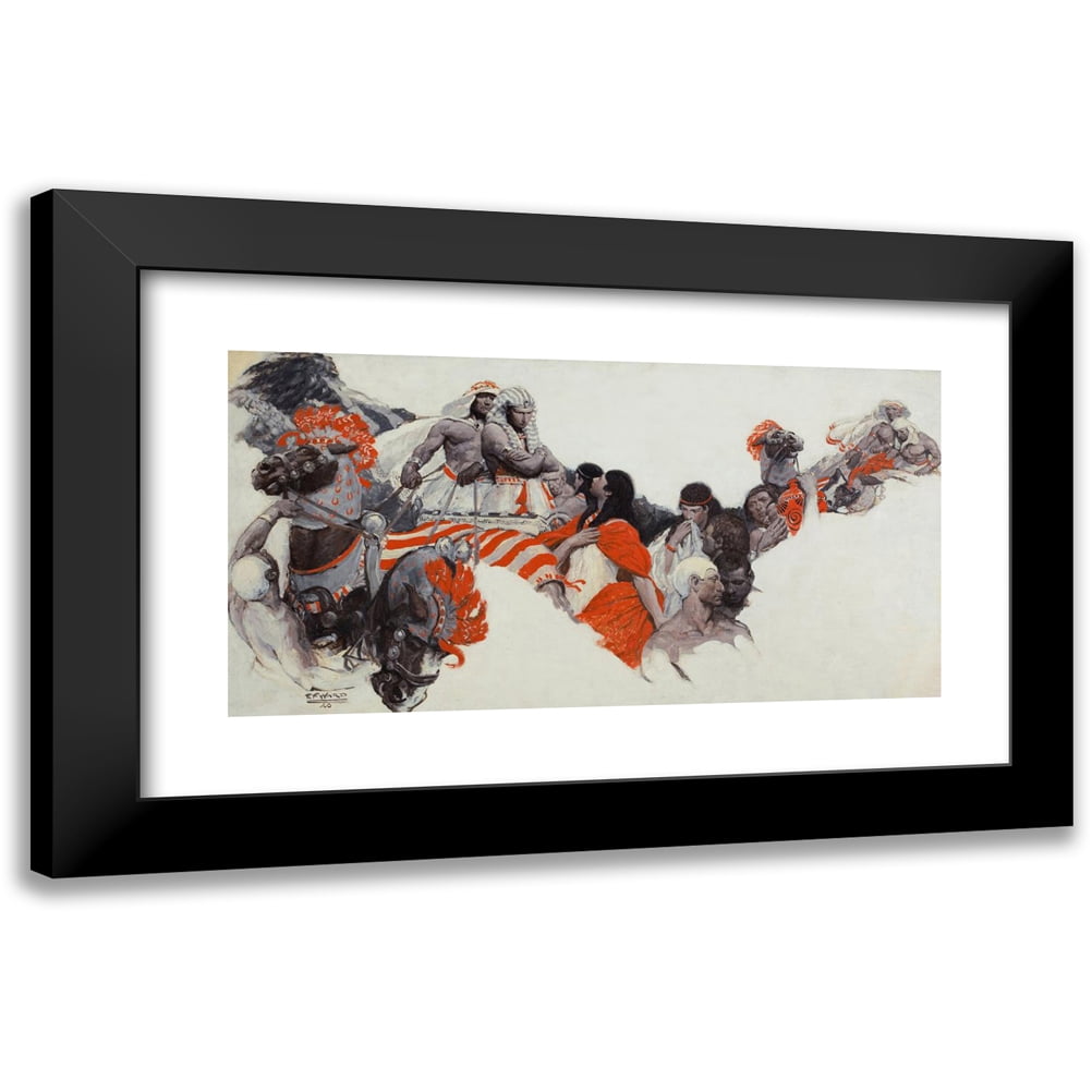 Edmund Franklin Ward 18x11 Black Modern Framed Museum Art Print Titled ...