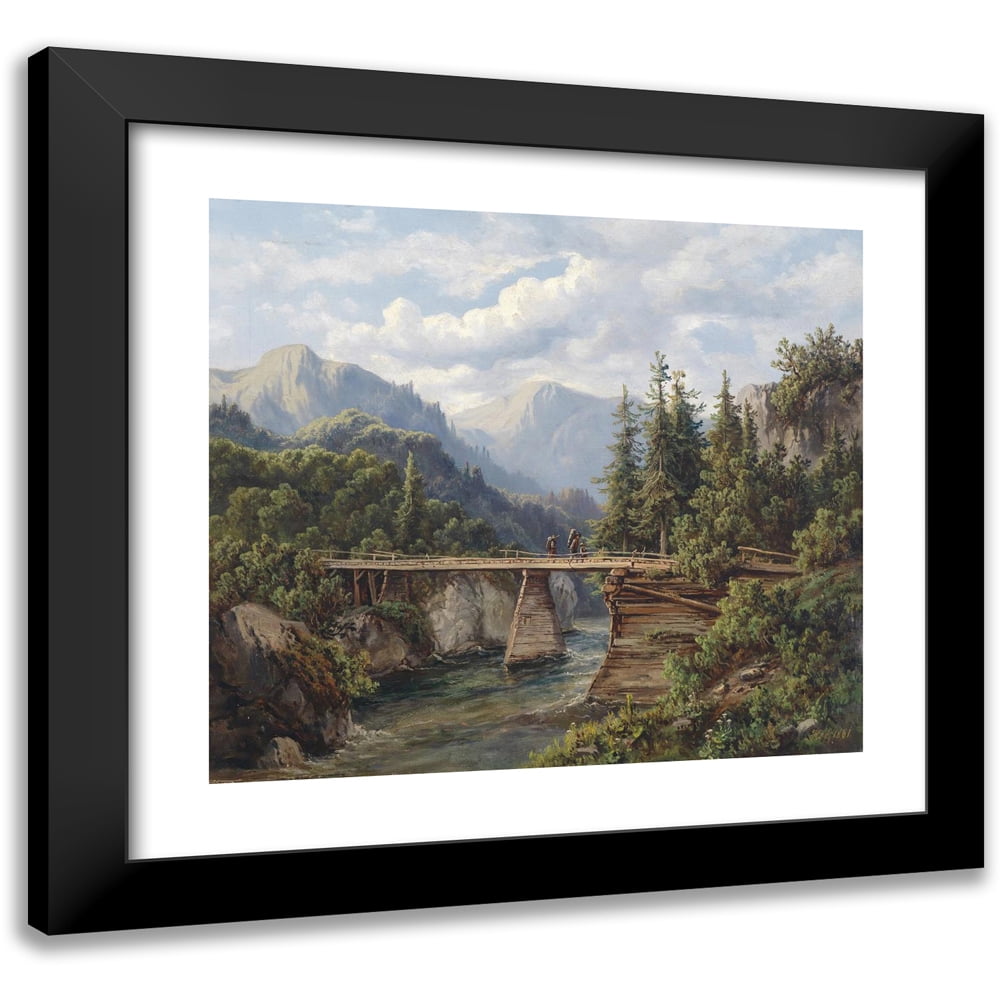 Edmund Höd 22x20 Black Modern Framed Museum Art Print Titled - Wooden ...