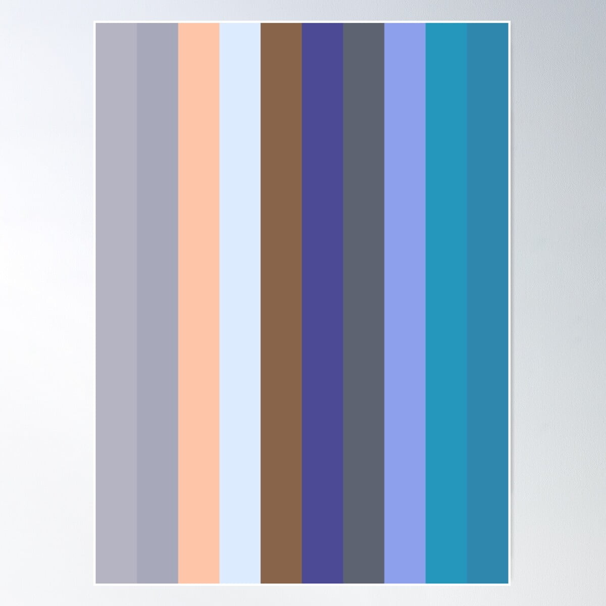 Edo Twilight – A Soft Japanese Color Palette Poster Wall Art, Modern ...