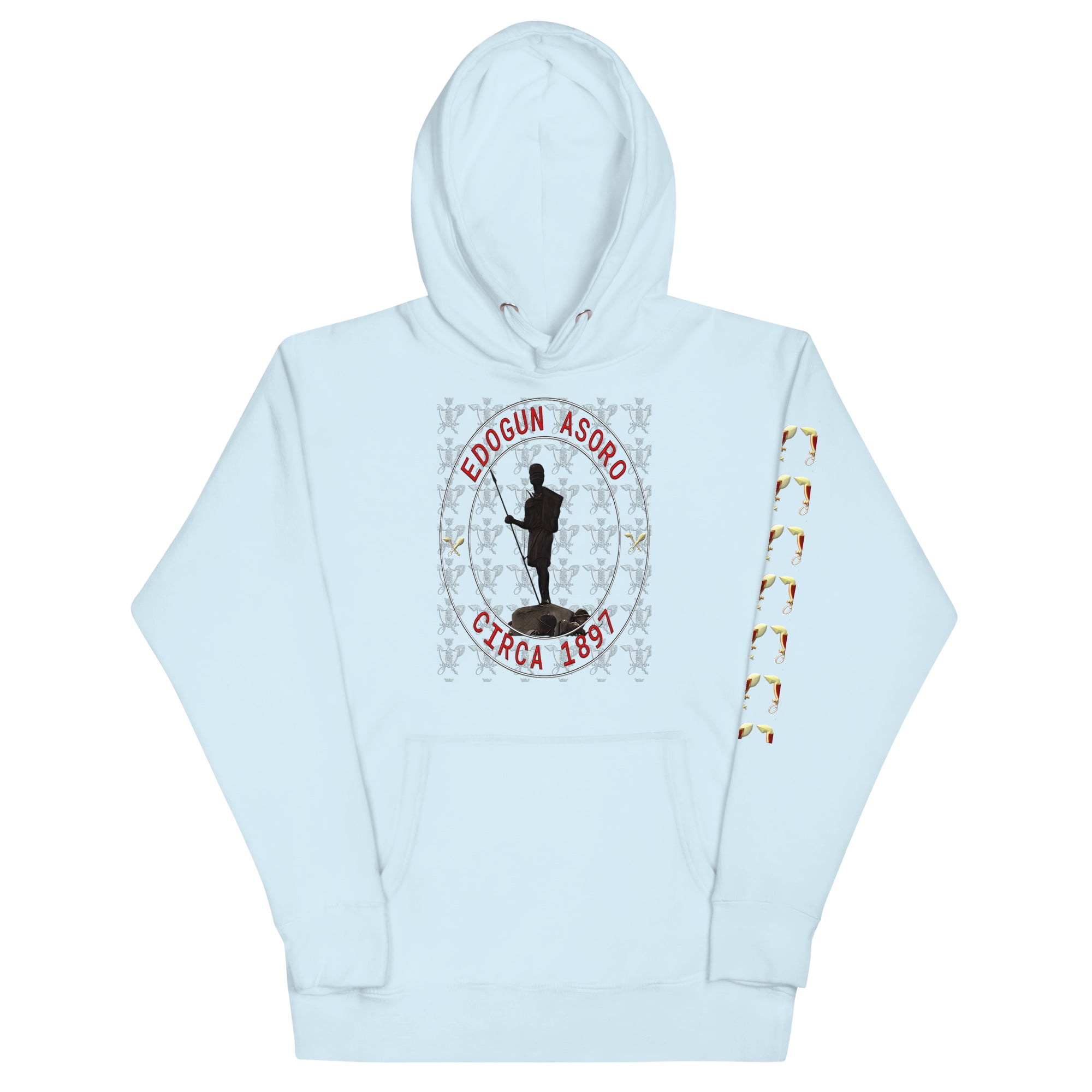Edogun Asoro Unisex Hoodie - Sky Blue, XL - Walmart.com