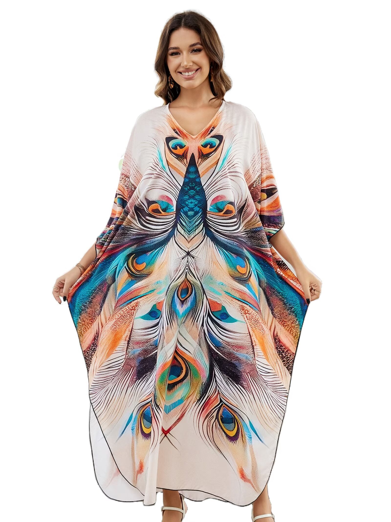 Edolynsa Moroccan Kaftan Dress for Women Fancy Plus Size Caftan ...