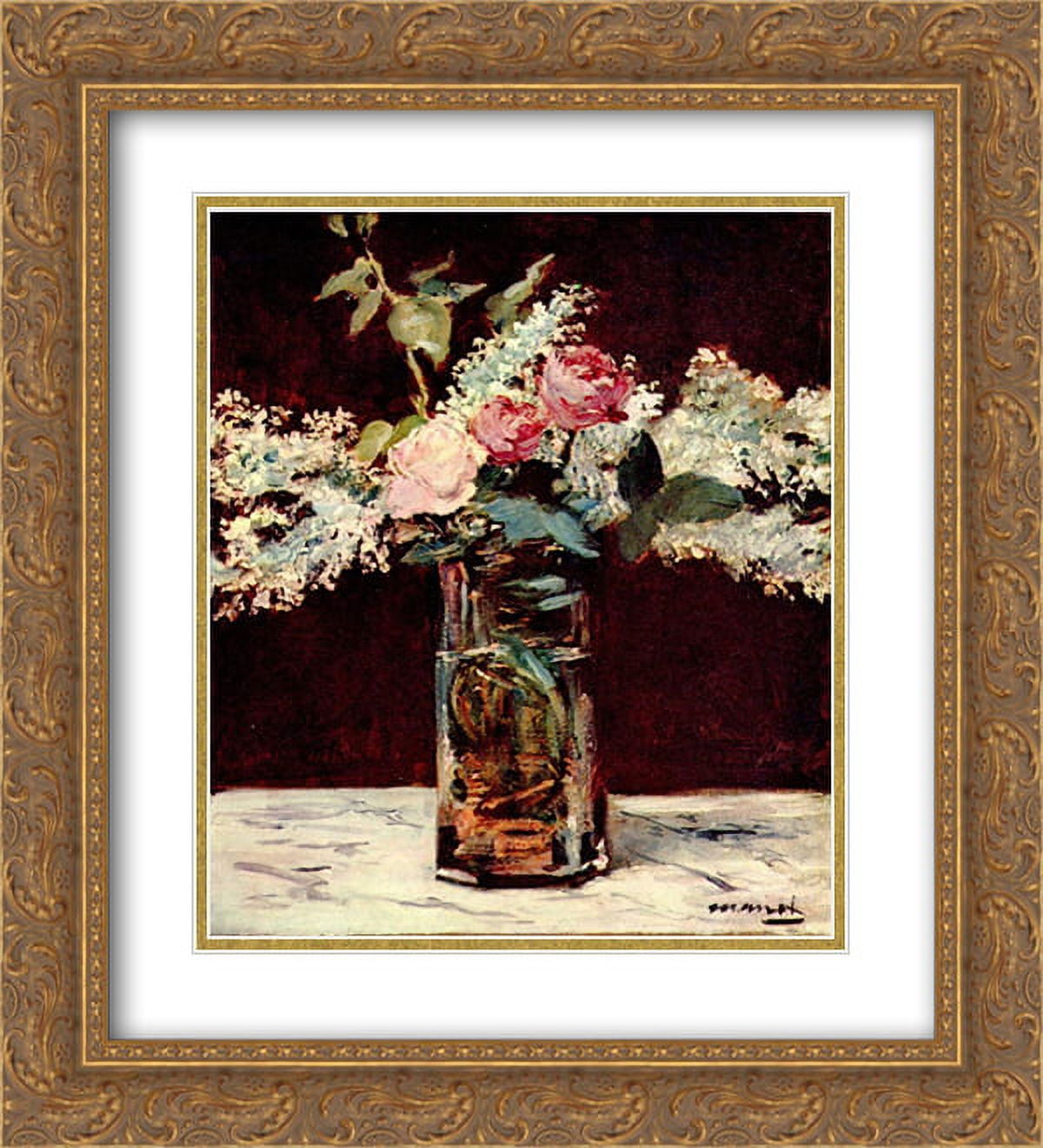 Edouard Manet 2x Matted 20x24 Gold Ornate Framed Art Print 'Lilac and ...