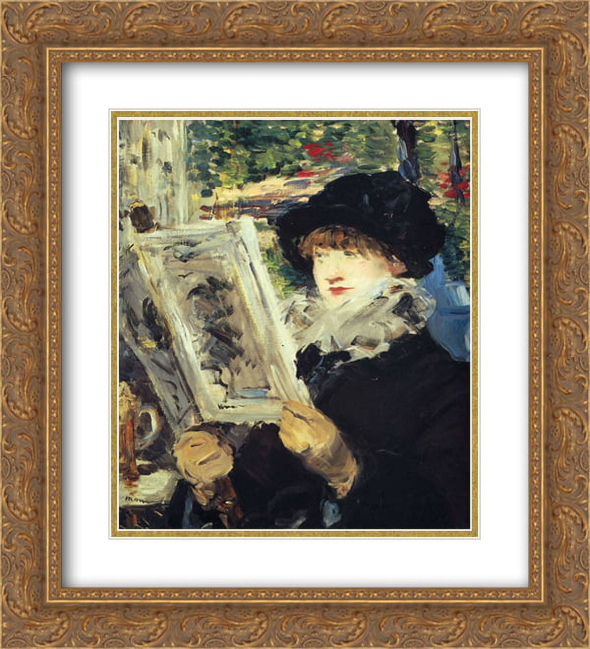 Edouard Manet 2x Matted 20x24 Gold Ornate Framed Art Print 'Woman ...