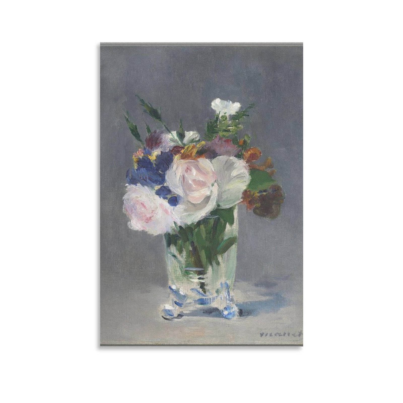 Edouard Manet Flowers in A Crystal Vase Poster Poster Cool Artworks ...