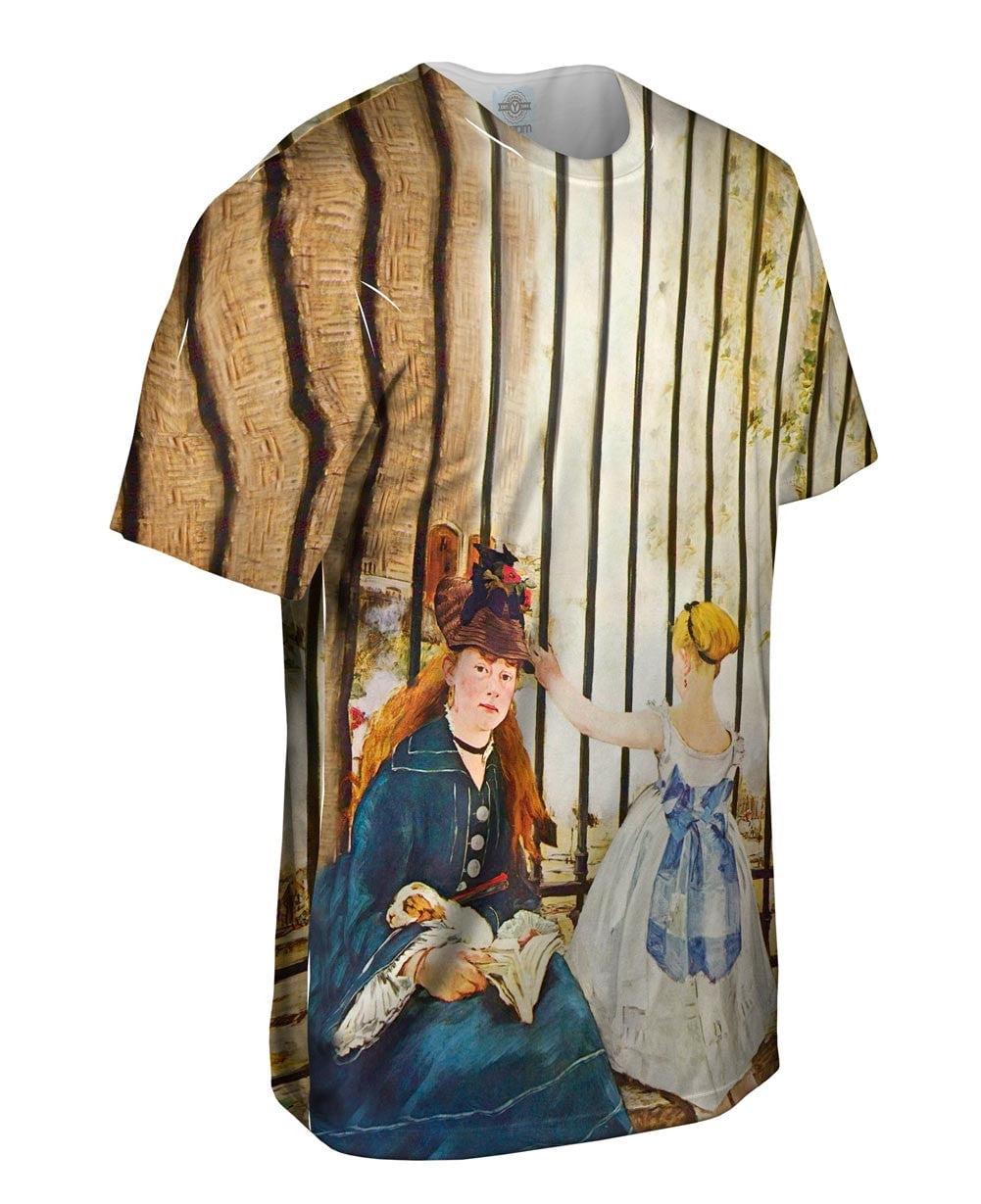 Edouard Manet -Gare Saint-Lazare 1873 Mens T-Shirt All Over Print ...