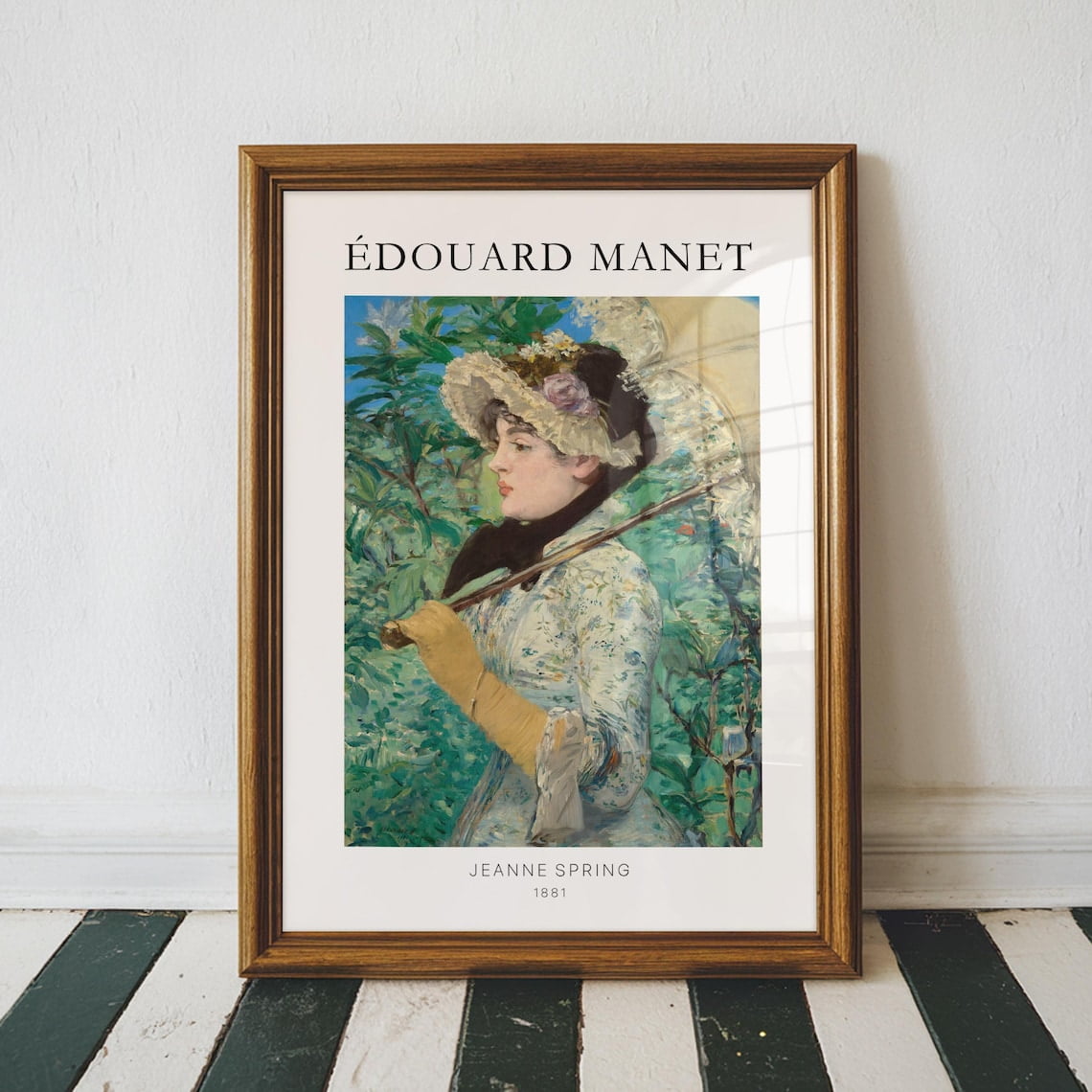 Edouard Manet Jeanne Spring Giclée Poster: Vintage Fine Art Portrait ...