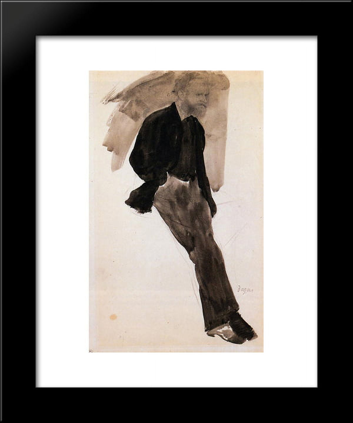 Edouard Manet Standing 20x24 Framed Art Print by Edgar Degas - Walmart.com