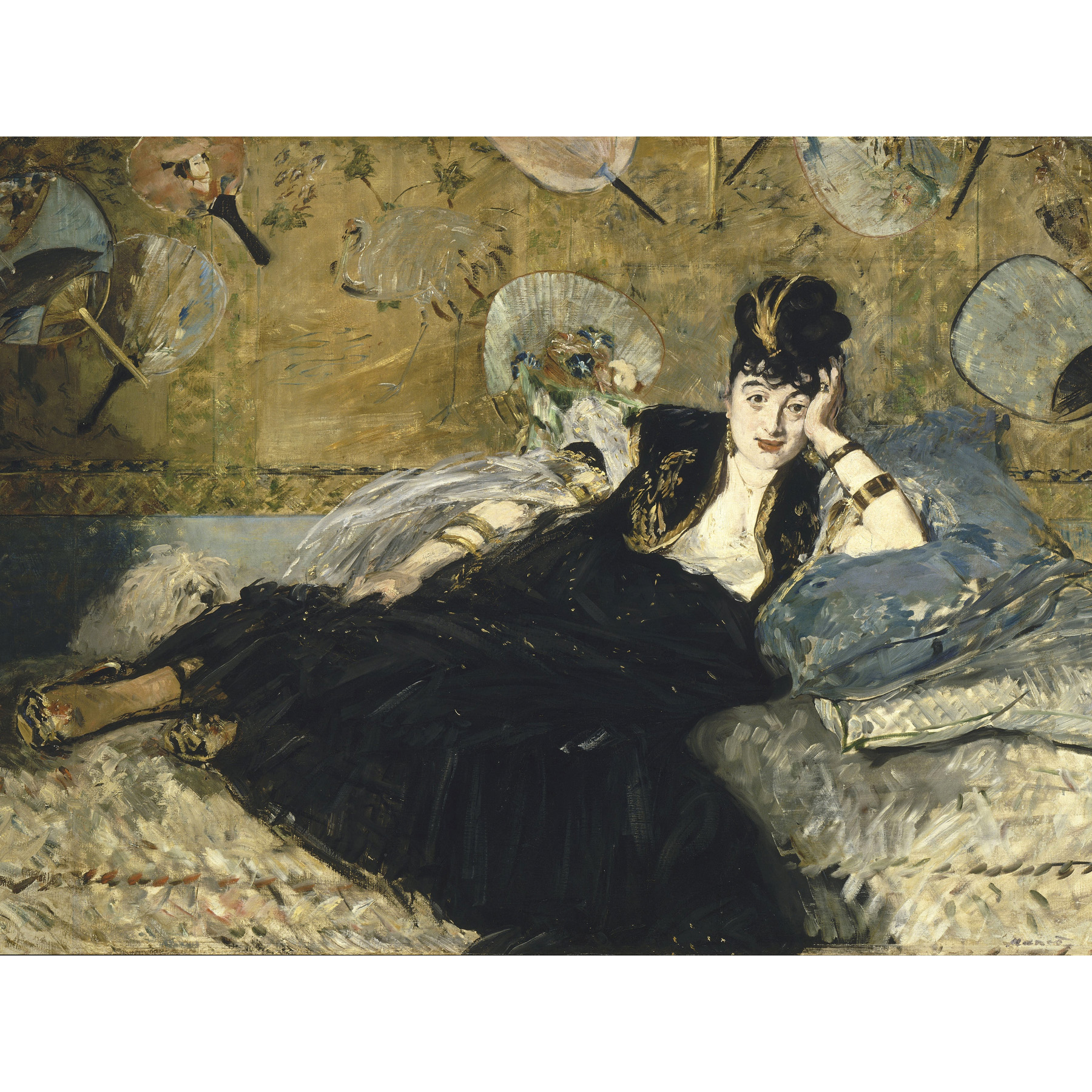 Edouard Manet Woman With Fans Extra Large Art Print Wall Mural Poster ...