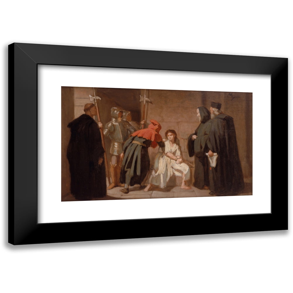 Edouard Moyse 24x16 Black Modern Framed Museum Art Print Titled ...