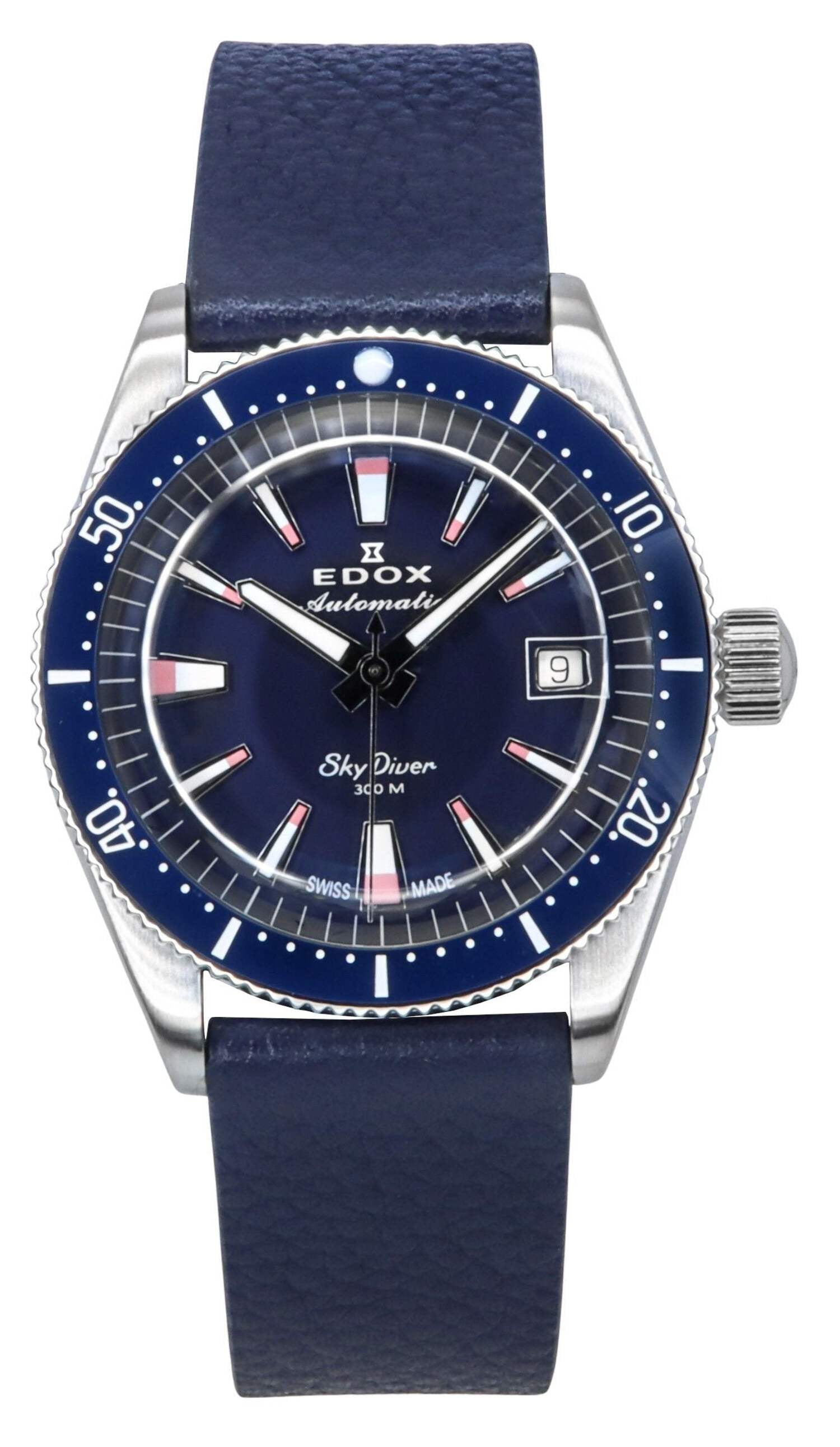 Edox Skydiver Limited Special Blue Dial Automatic Diver's 80131 3BUC BUICO 300M Men's Watch With ...