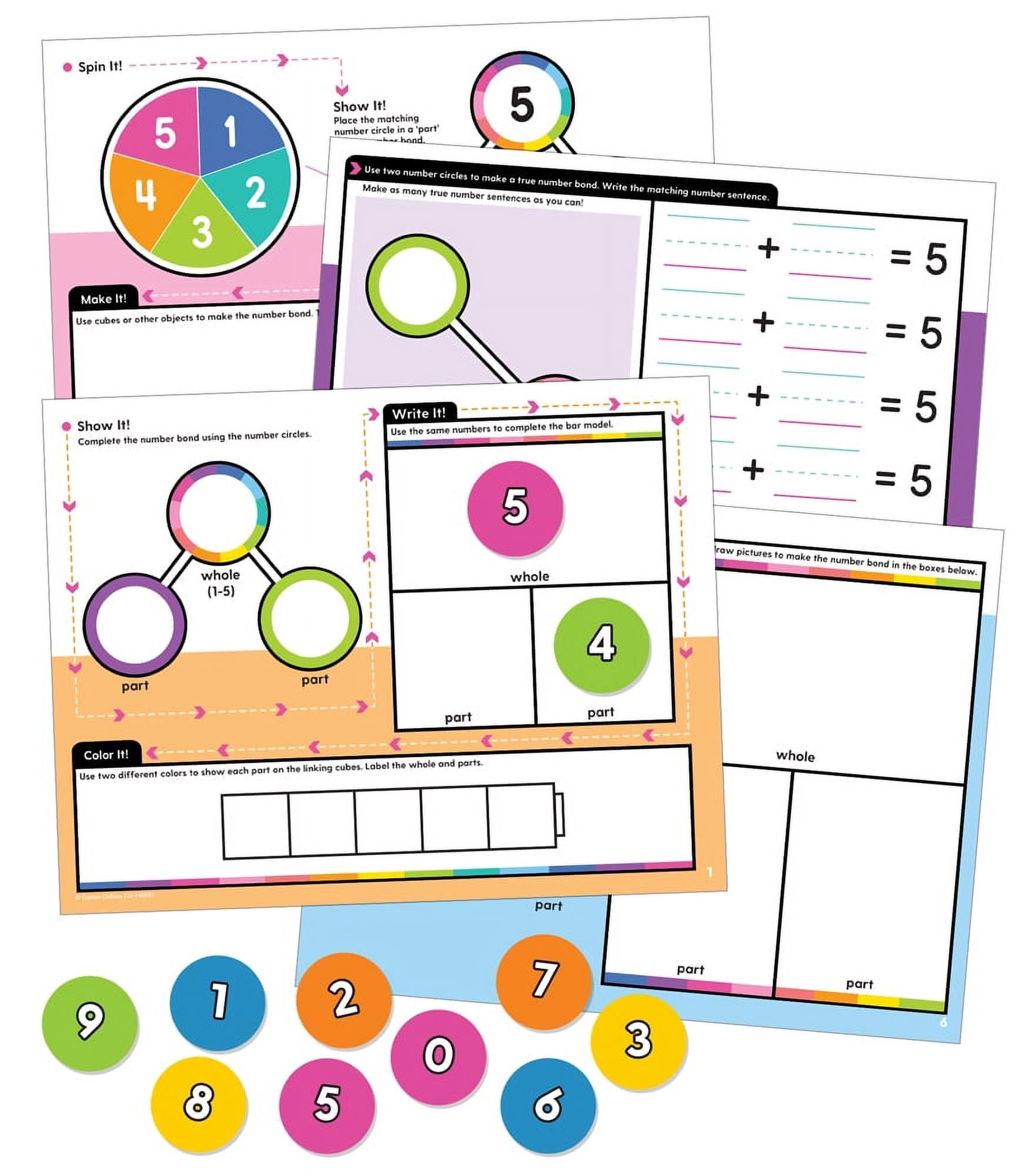 Edu-Clings Silicone Center: Number Bonds | Bundle of 5 - Walmart ...