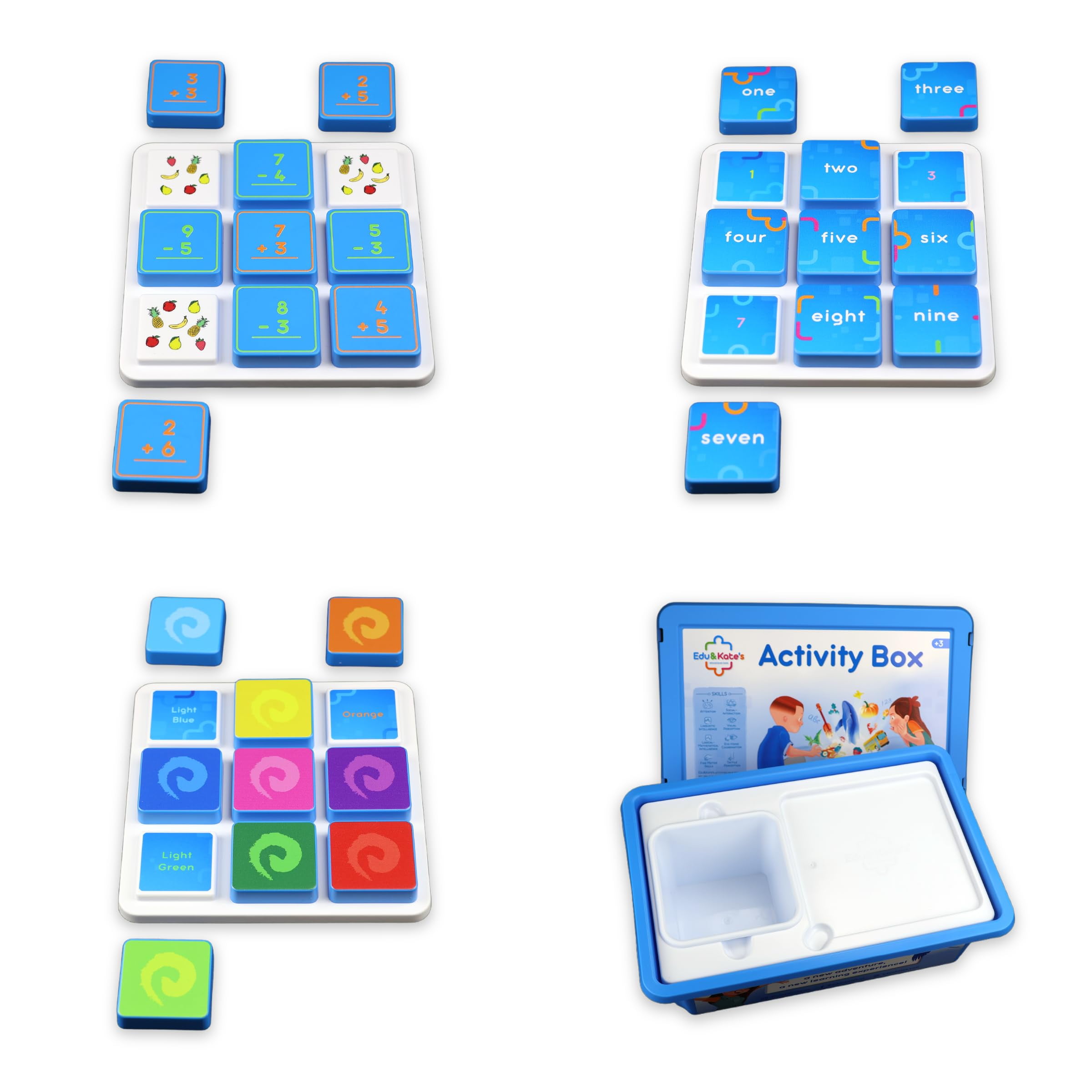 Edu&Kate's, Activity Box - Learning Games BSL1 for Math & Colors with ...