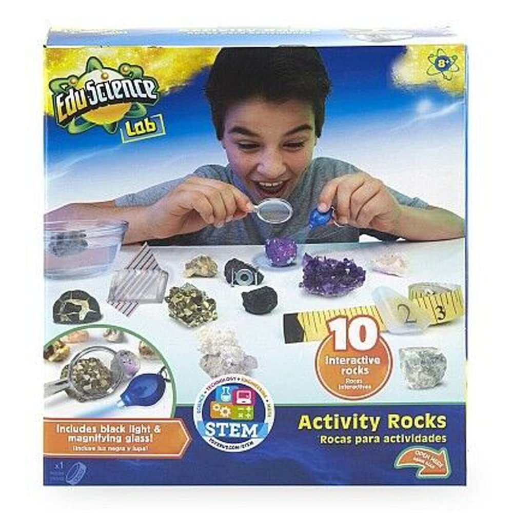 Edu-Science Lab Activity Rocks - 10 Interactive Rocks ~ Includes Black ...