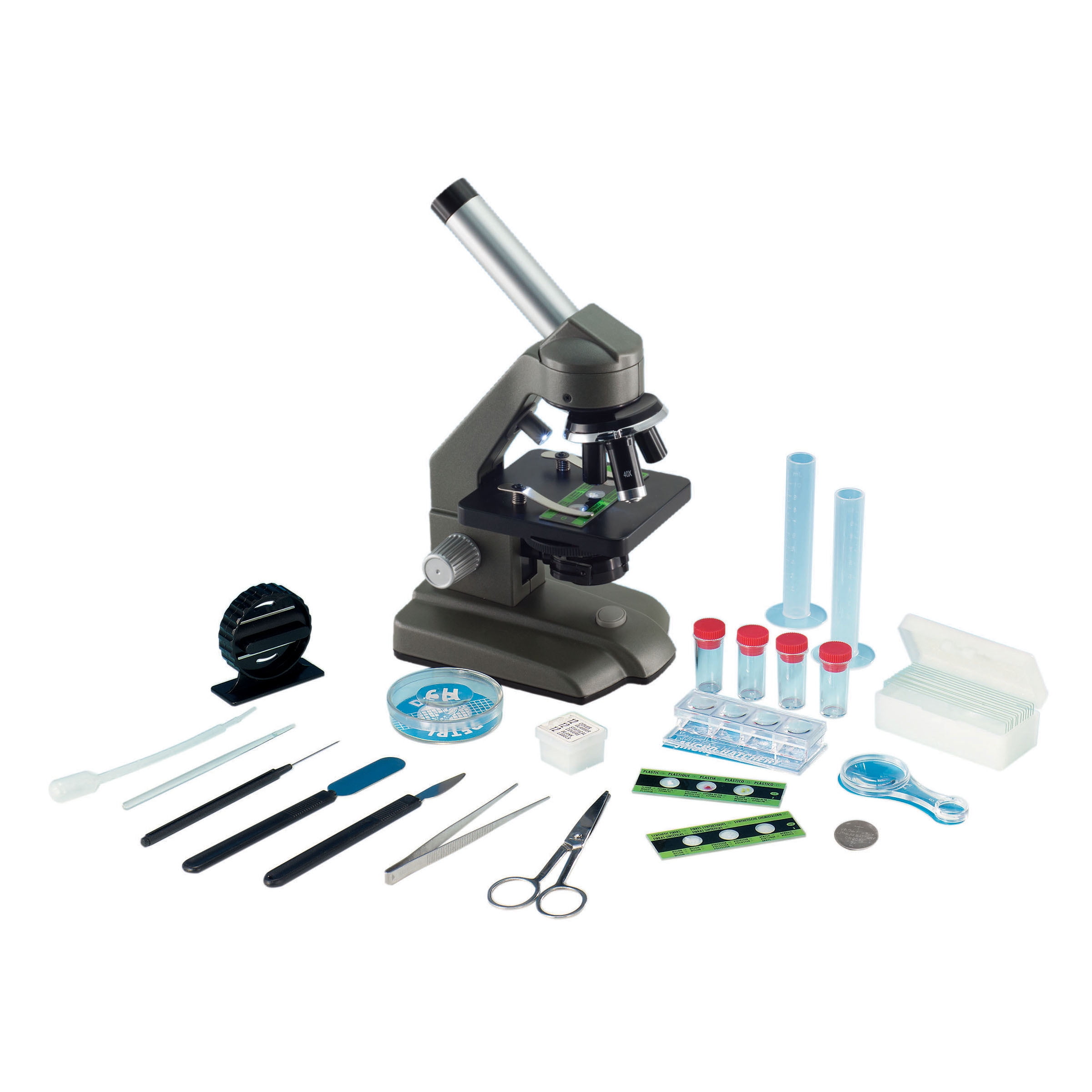 Edu Toys 640x Die-Cast Optical Microscope with Dual Lights - Walmart.com