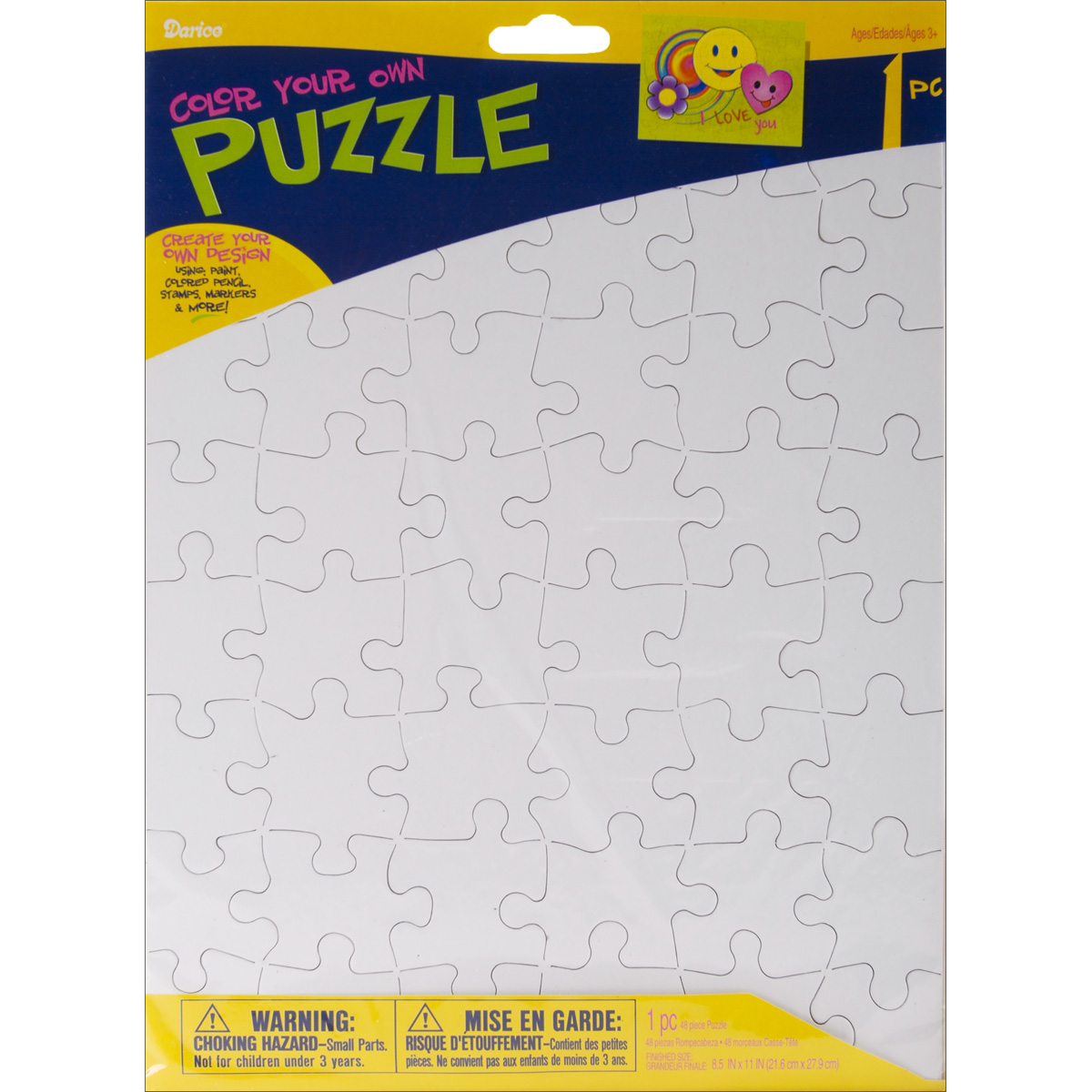 Eduaction Color Puzzle 8.5X11 1In 48Pc - Walmart.com