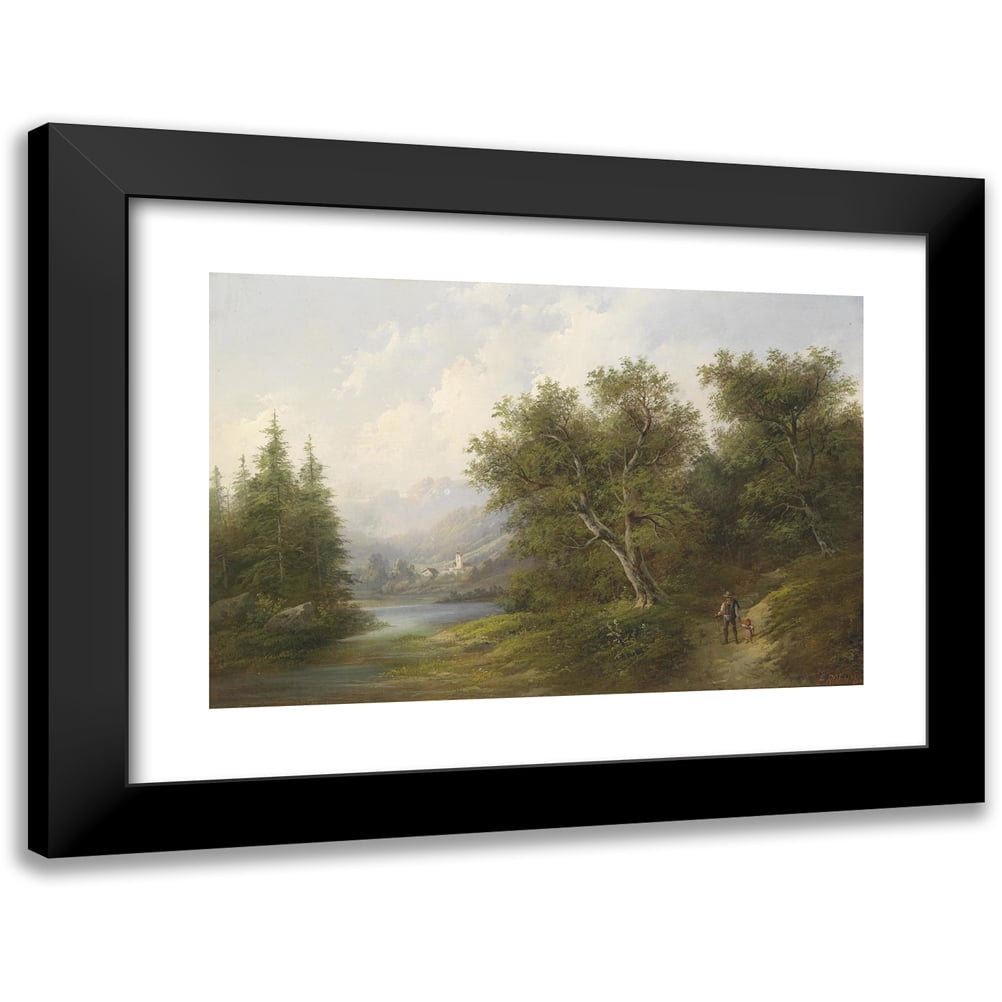 Eduard Boehm 14x11 Black Modern Framed Museum Art Print Titled - Book ...
