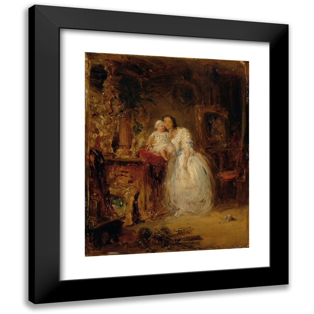 Eduard Ender 12x14 Black Modern Framed Museum Art Print Titled - Wife ...