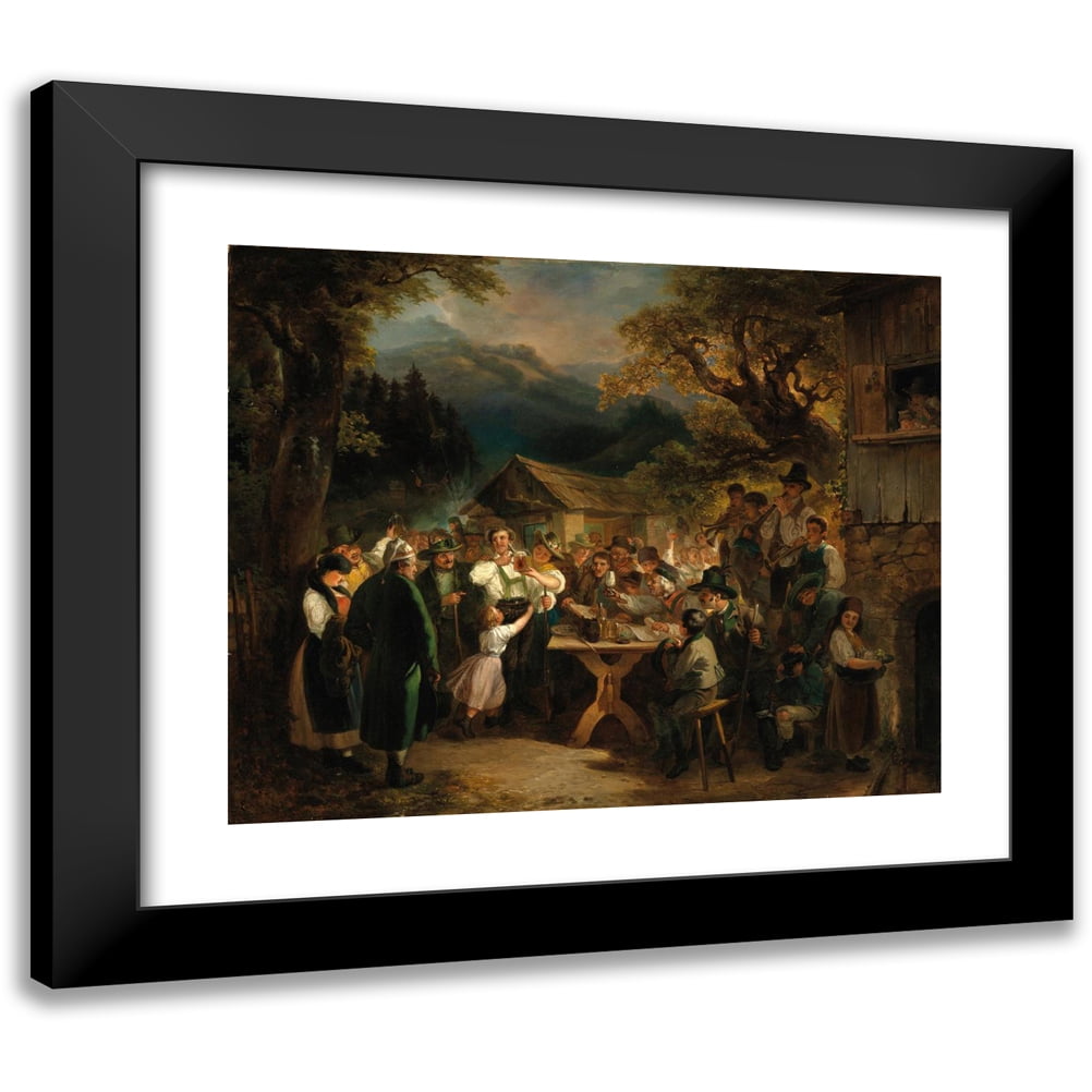 Eduard Swoboda 14x12 Black Modern Framed Museum Art Print Titled ...