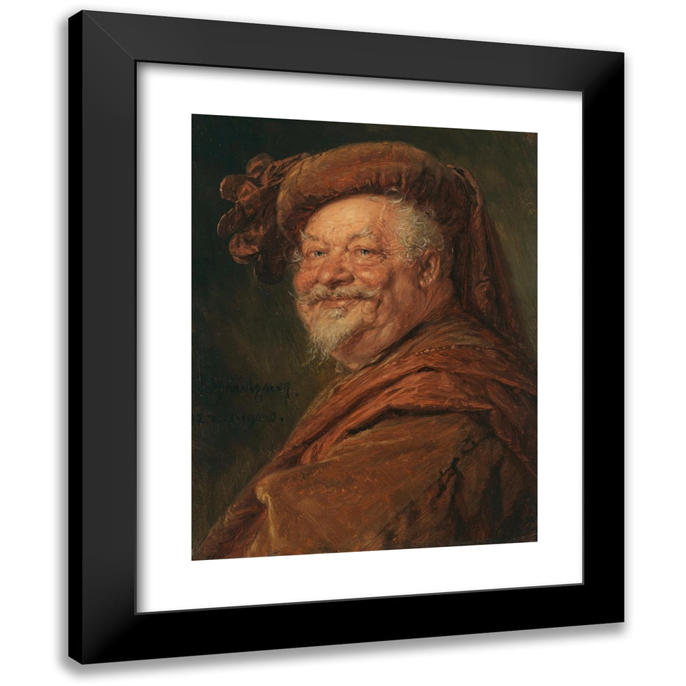 Eduard von Grützner 12x14 Black Modern Framed Museum Art Print Titled ...