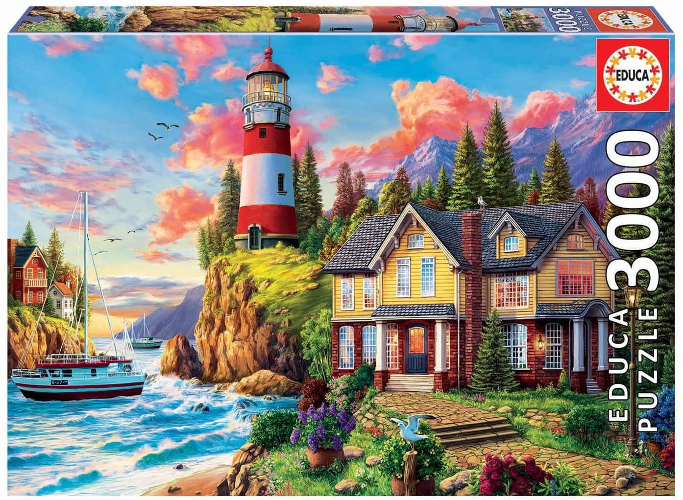 Educa Borras 18507 Educa Borrs Lighthouse Near The Ocean 3000 Piece ...