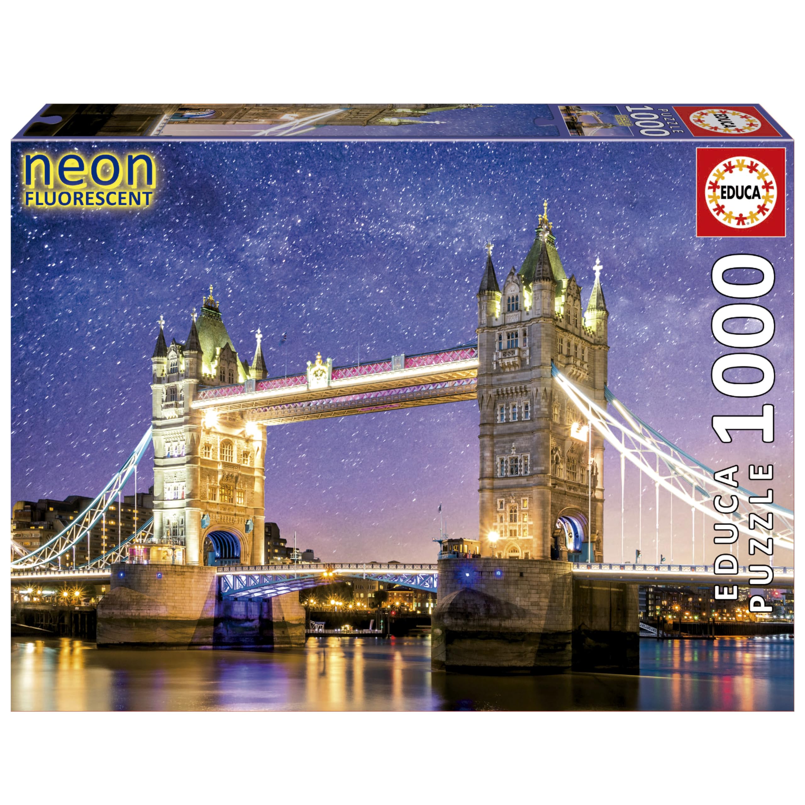 Educa - Tower Bridge, MMF7 London ´Neon´ | Spectacular 1000 Piece ...