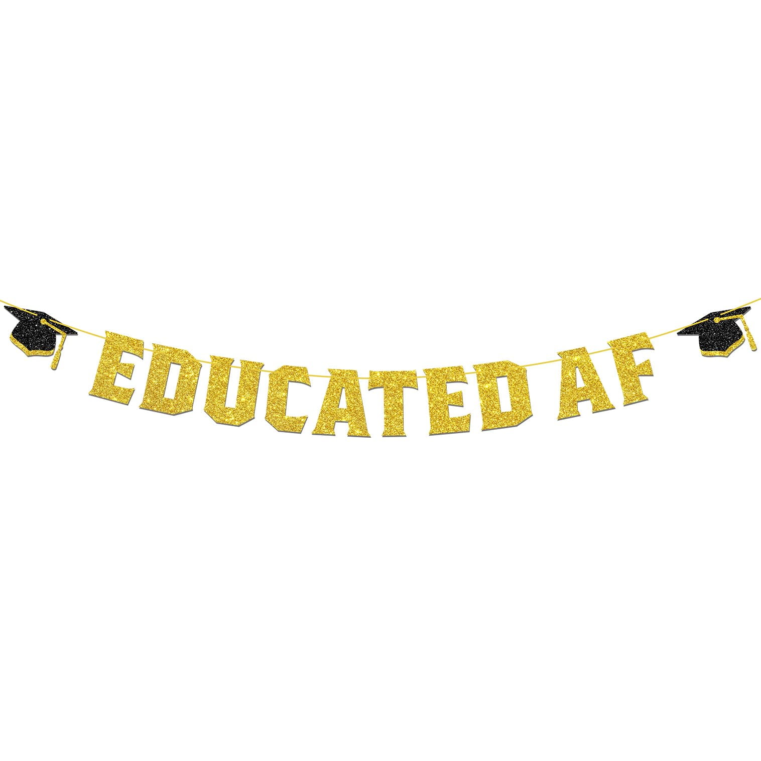 Educated AF Banner - STF9 Congrats Grad Sign, Finally done Banner ...