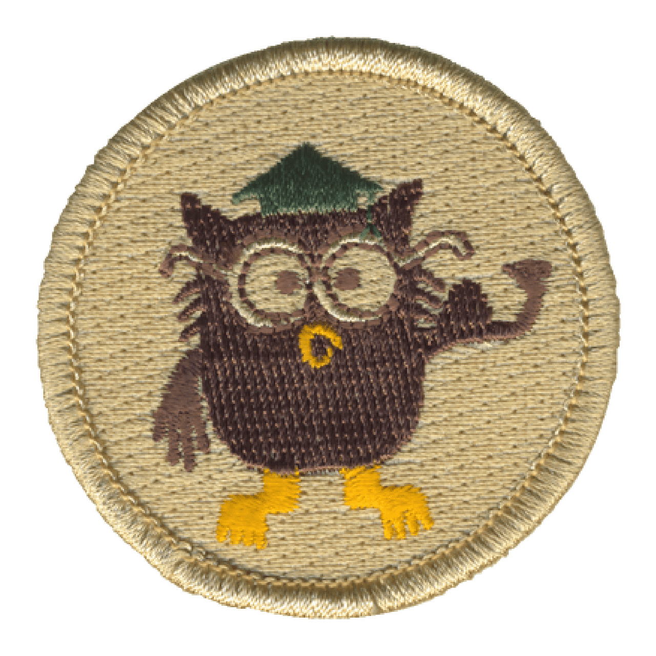 Educated Owl Patrol Patch (Sew-on) - ClassB - Walmart.com