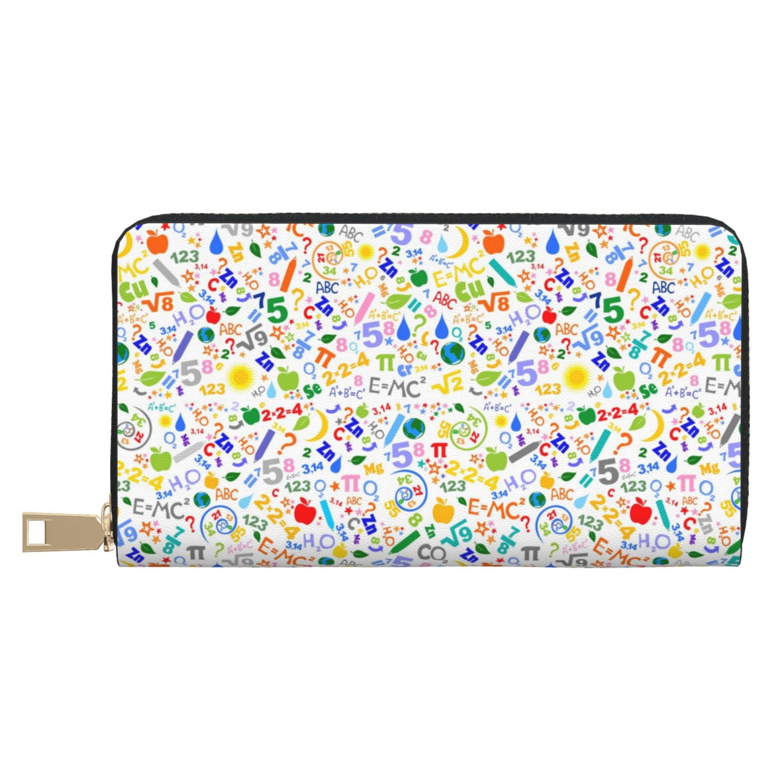 Education And Science Wallet Women, Leather Bifold Multi Card Wallet ...